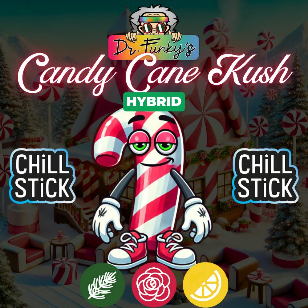 Dr. Funky's Chill Stick Candy Cane Kush 0.6g (Hybrid) - American ...