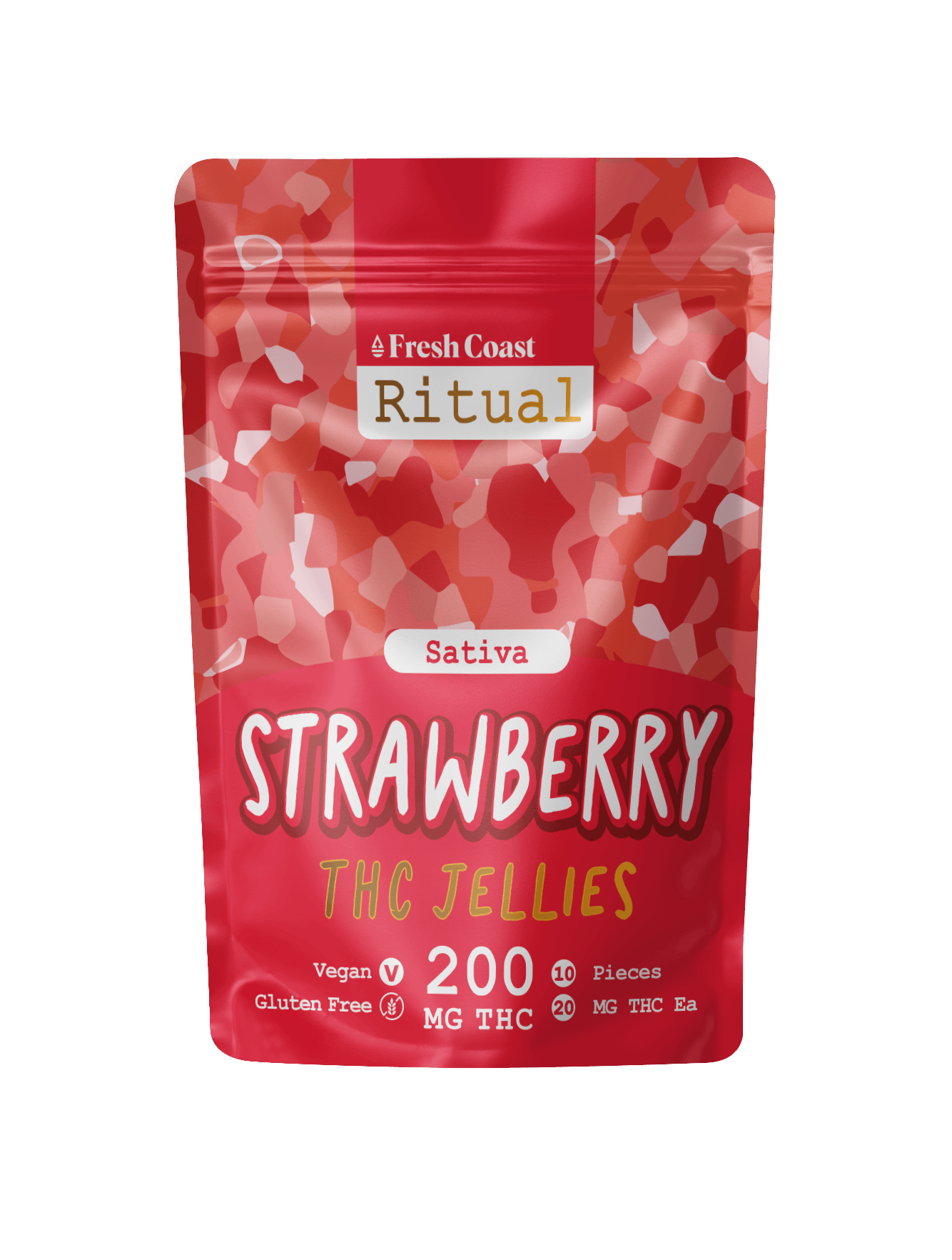 Strawberry | Ritual 200mg Vegan Jellies | Sativa - Fresh Coast