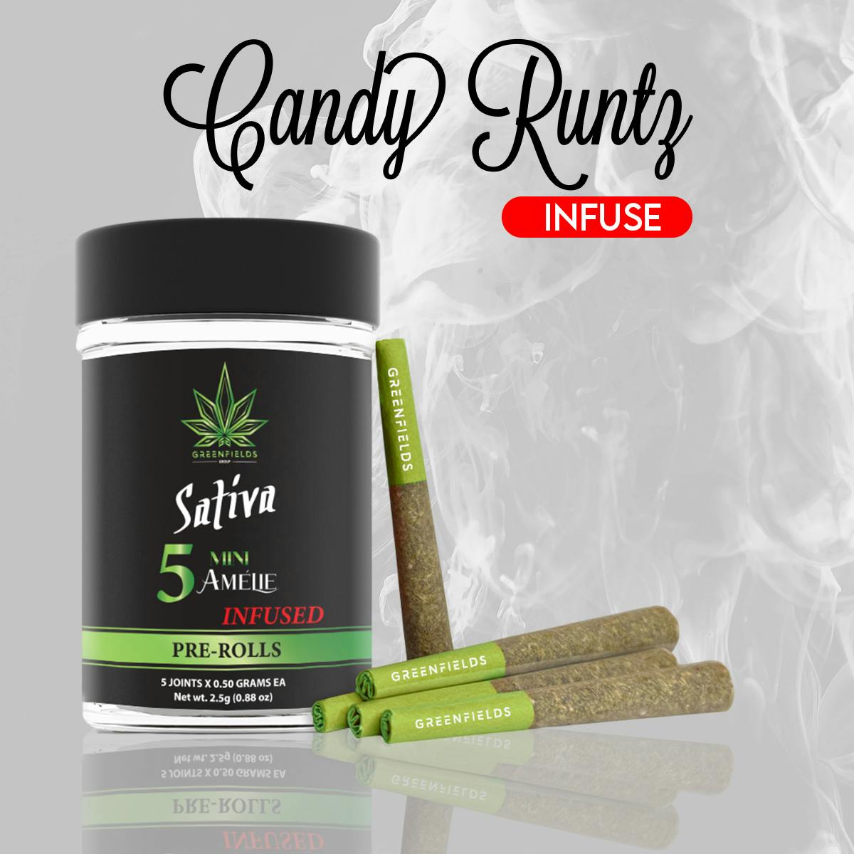 Candy Runtz - THCa Diamond Infused Mini Pre-Rolls | 5-Pack (2.5g ...