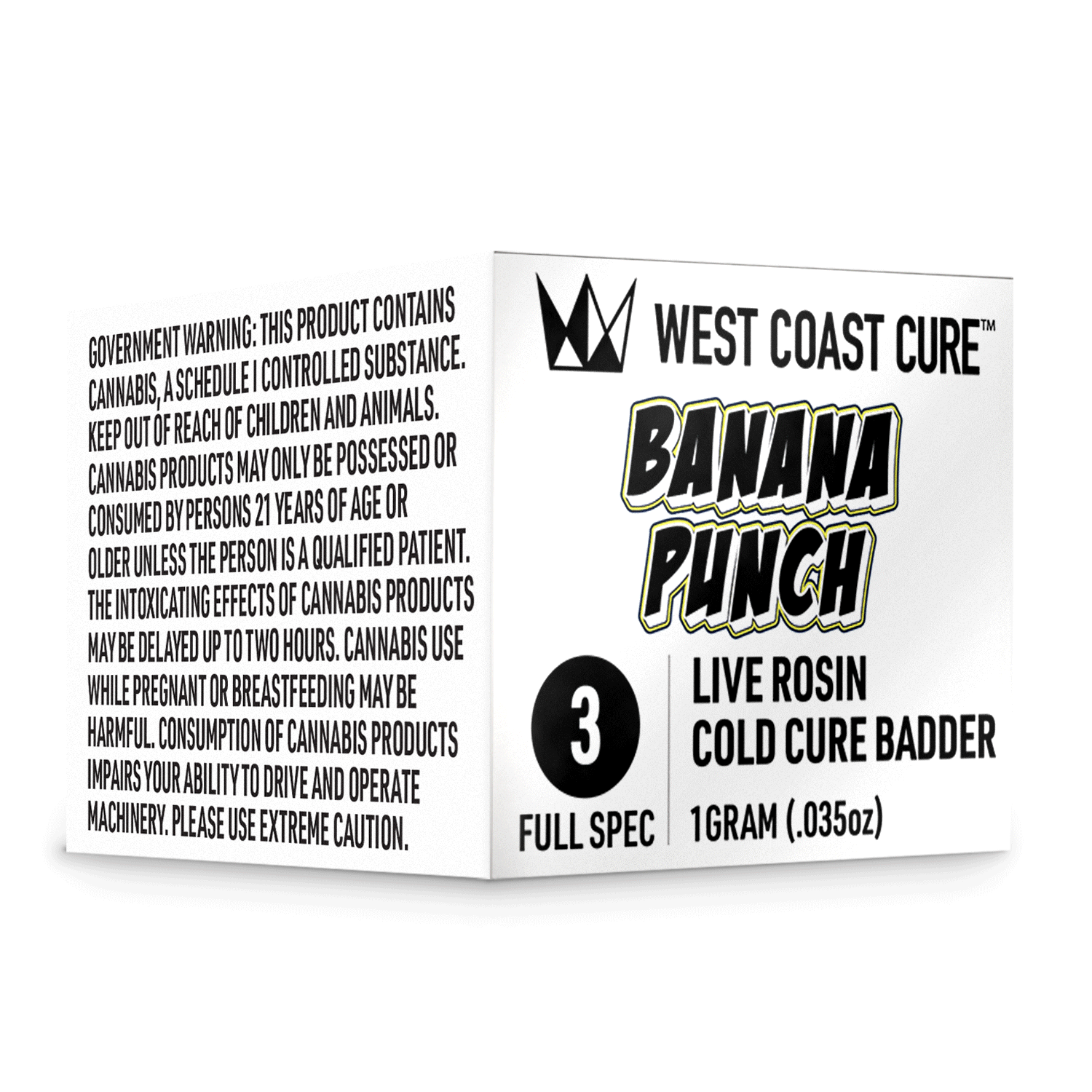 Banana Punch Live Rosin Cold Cure Badder - T3 - West Coast Cure