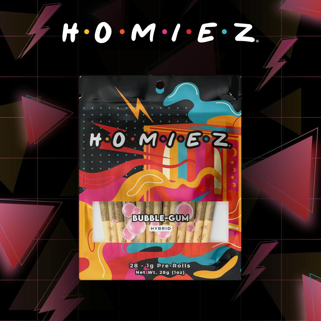 HOMIEZ | Pre-Roll 28pk | Bubble-Gum - HOMIEZ