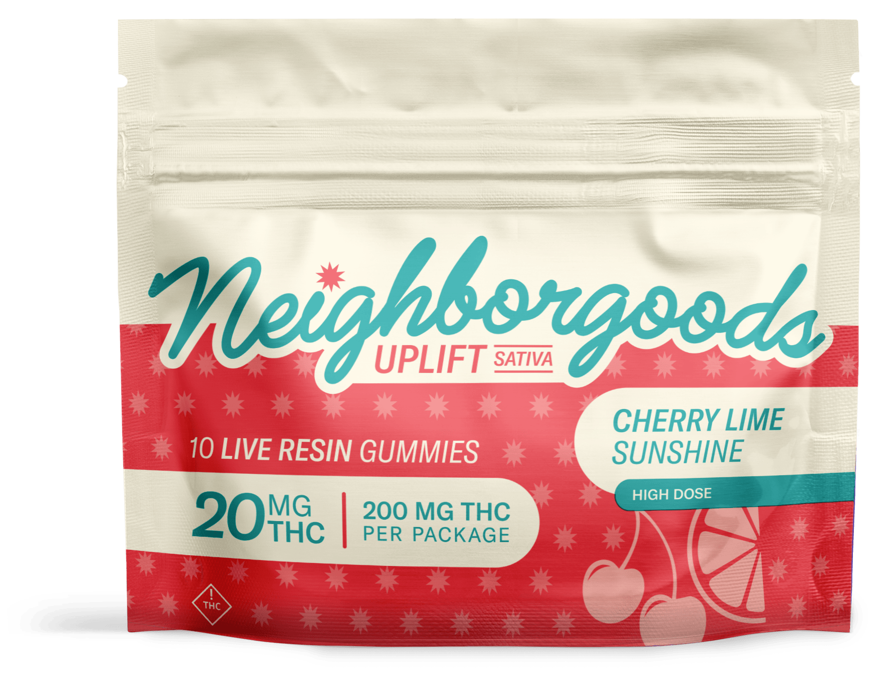 Neighborgoods Gummies | Uplift Indica 20mg 10pk Cherry Lime Sunshine ...