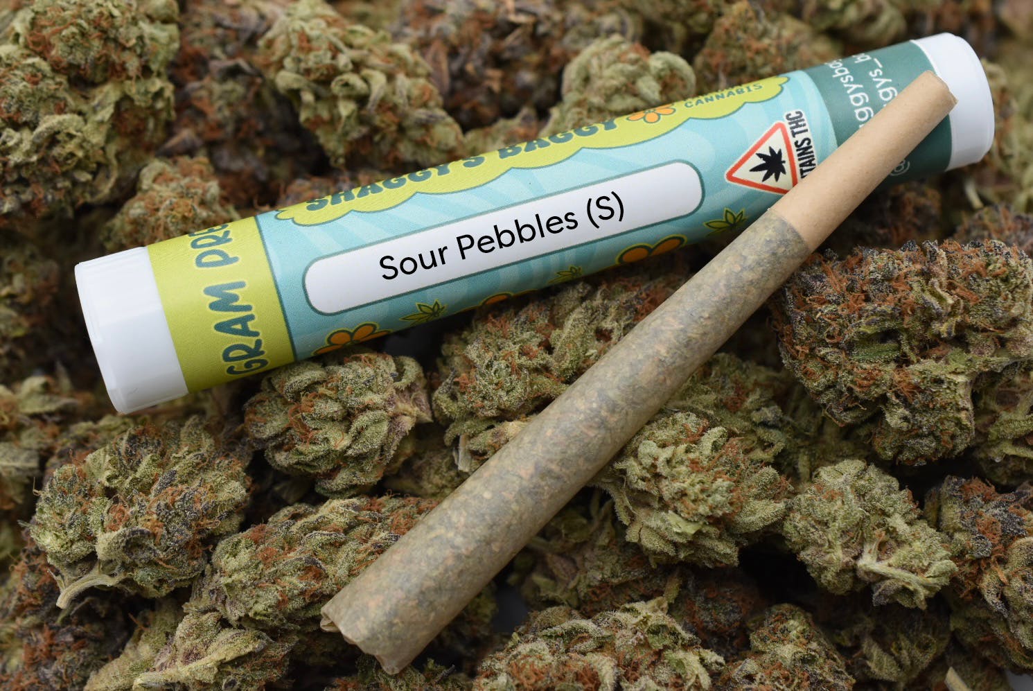 Sour Pebbles Preroll - Shaggy's Baggy - Shaggy's Baggy