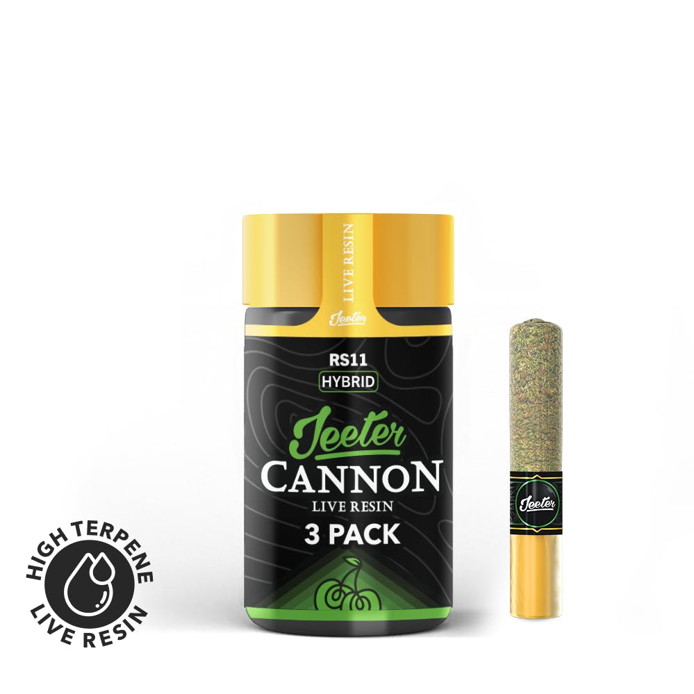 Jeeter Cannon Live Resin - 3 Pack - RS11 - Jeeter