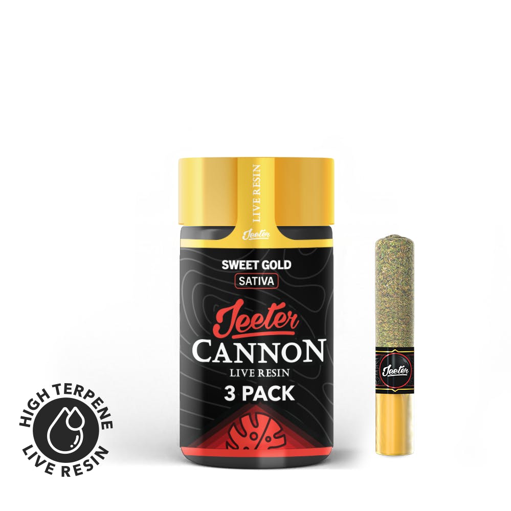 Jeeter Cannon Live Resin - 3 Pack - Sweet Gold - Jeeter