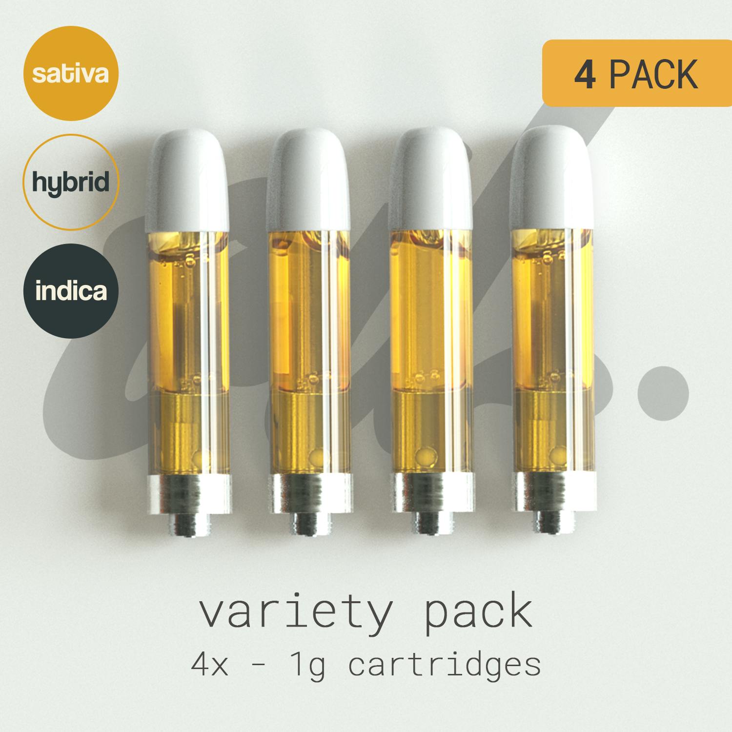 VARIETY PACK (4X - 1000mg Cartridges) - by Oil® - Craft Concentrates