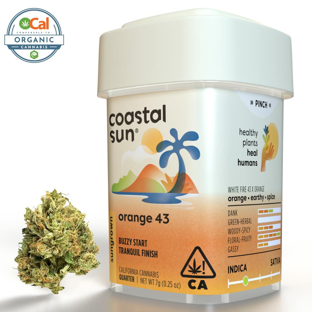 Orange 43 Sungrown Flower 7g - Coastal Sun