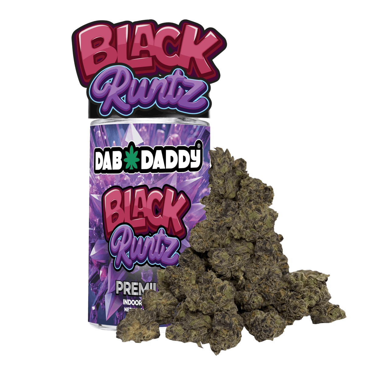 Black Runtz Flower Dab Daddy® 14g Premium Indoor Flower - Dab Daddy