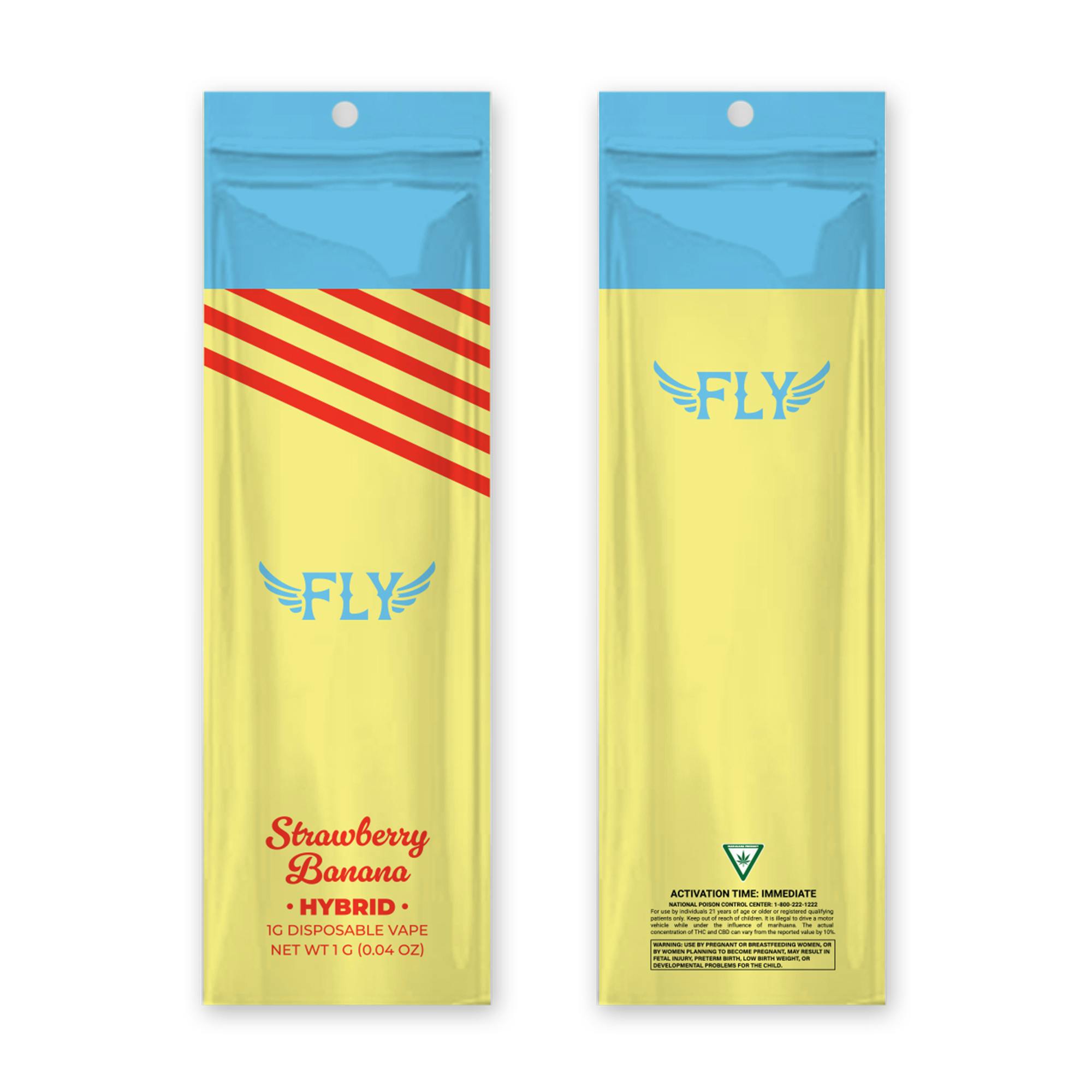 Strawberry Banana 1g Disposable - Fly
