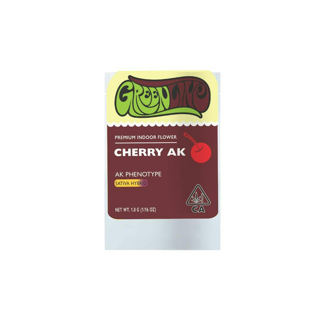 Cherry AK - 1/16 oz - Indoor - Sativa Hybrid - 1.8g - Greenline