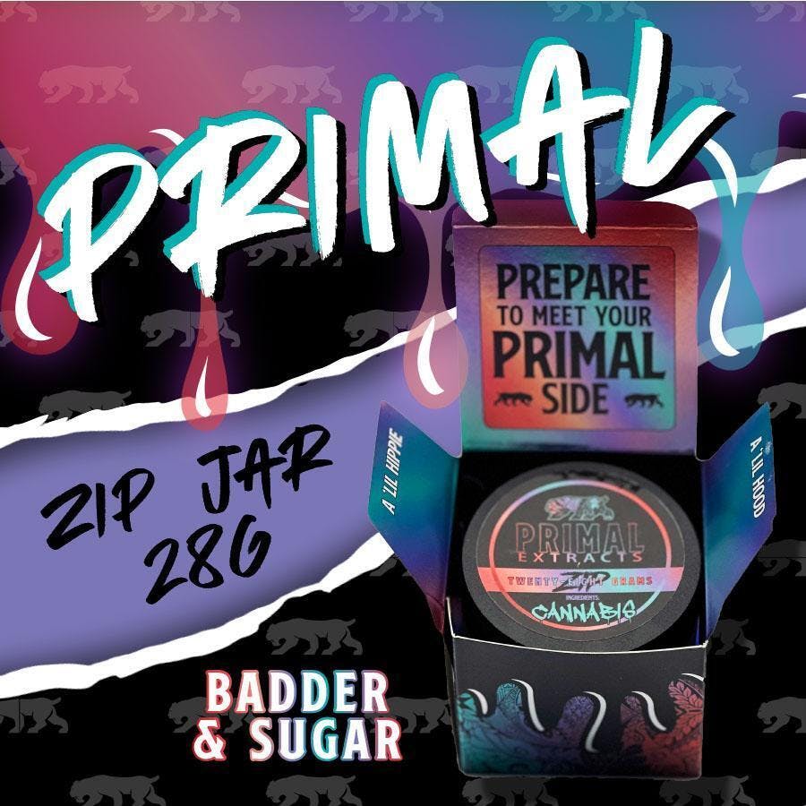 28 gram Humboldt Pound Cake Live Badder Zip Jar - Primal Cannabis