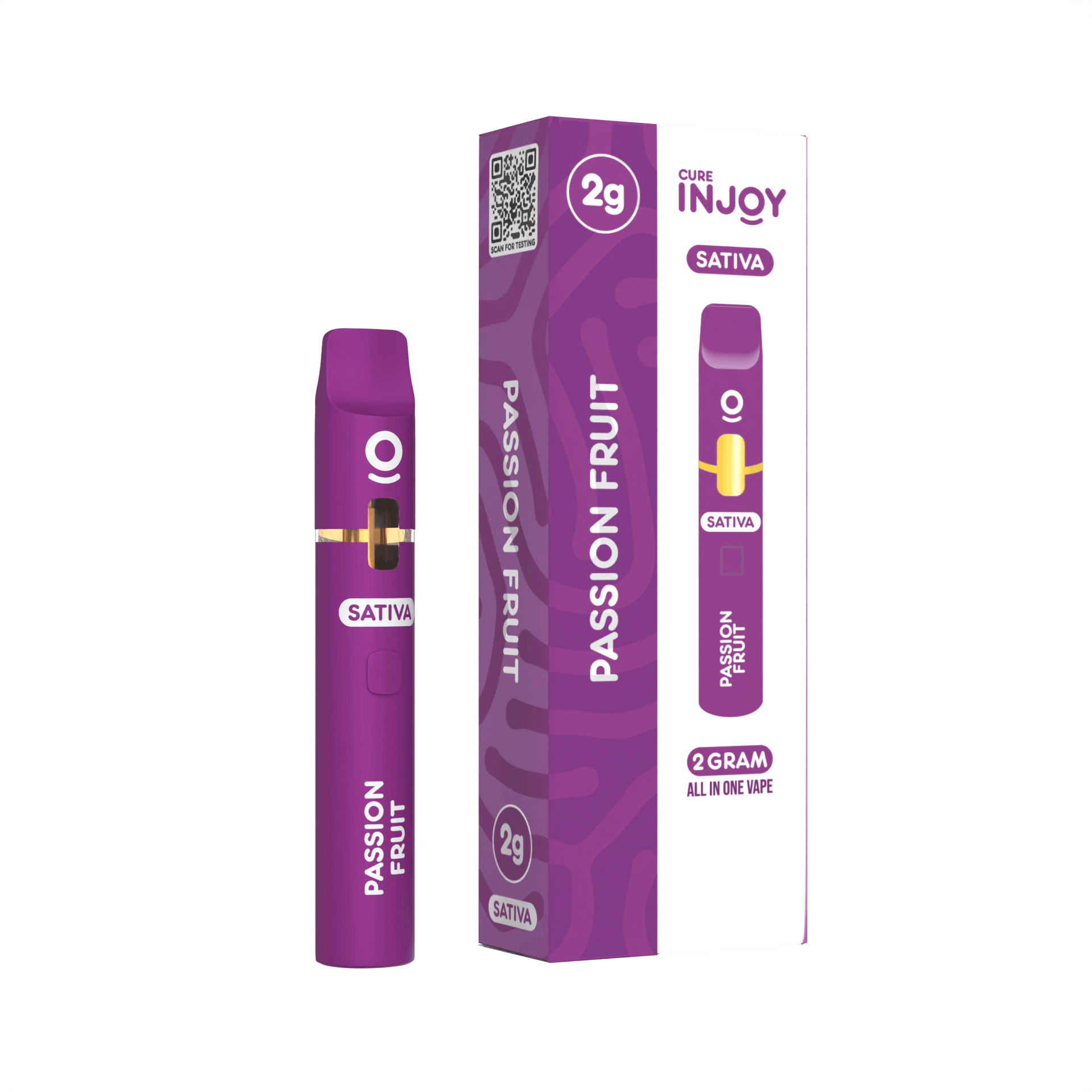Cure Injoy 2G Passion Fruit - AIO (SATIVA) - Cure Injoy