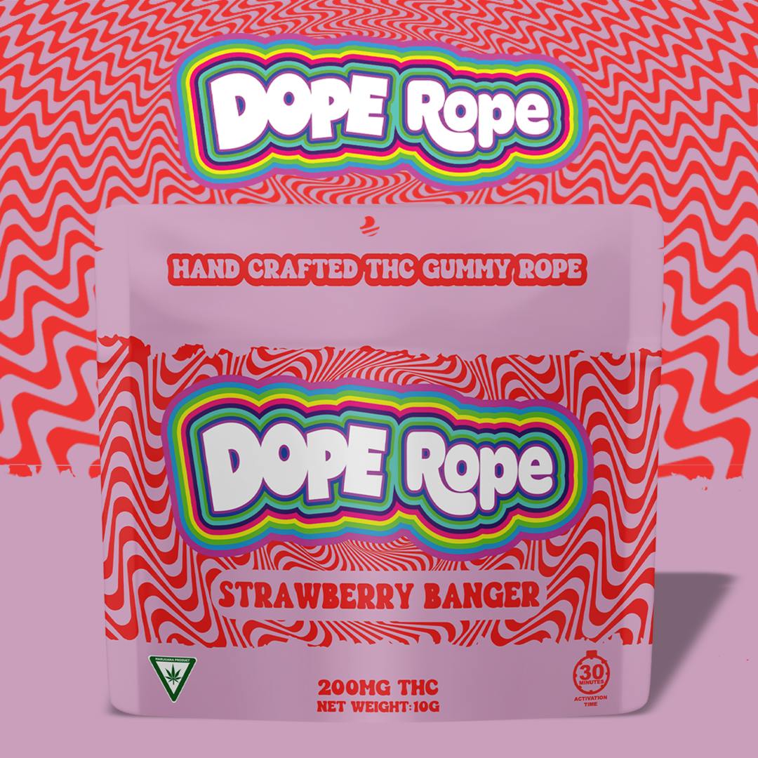 Dope Rope | Strawberry Banger | 200MG - Dope Rope
