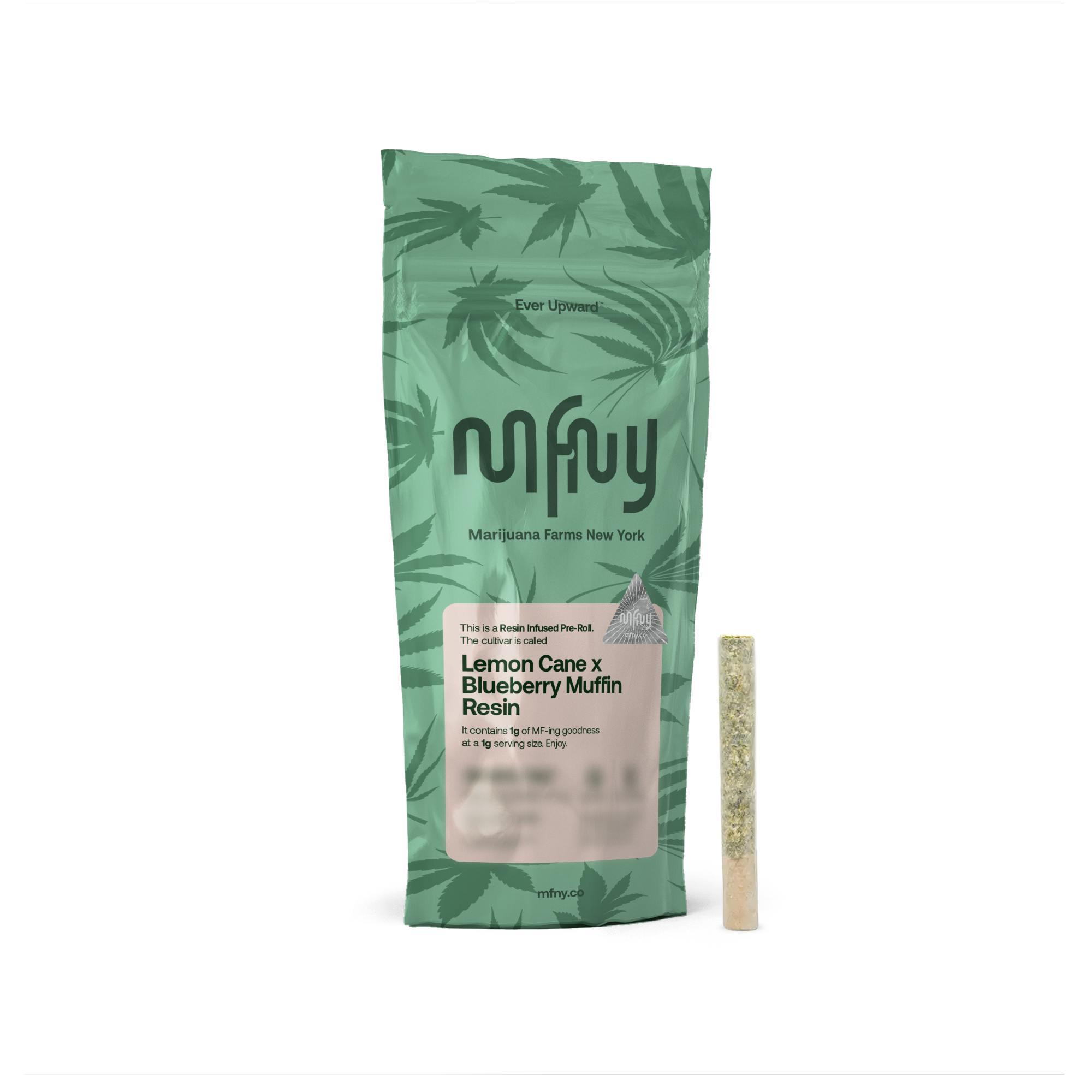 Lemon Cane x Blueberry Muffin Live Resin Infused Pre-roll | 1g - MFNY