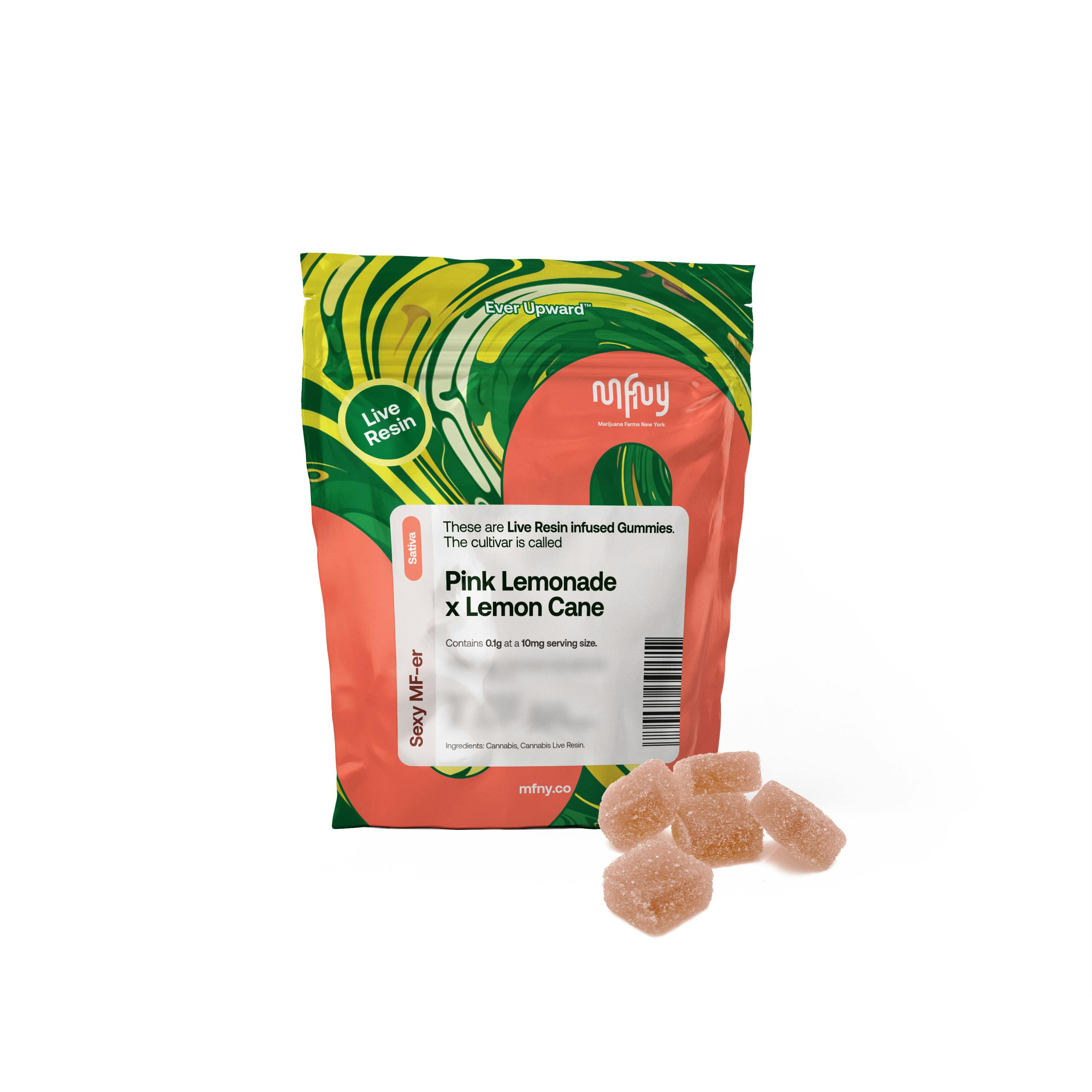 Pink Lemonade x Lemon Cane Live Resin Gummies | 100mg 10pk - Torches ...