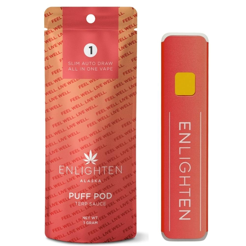 Runtz Terp Sauce Puff Pod - 1g - Enlighten Runtz Terp Sauce Puff Pod - 1g - Enlighten