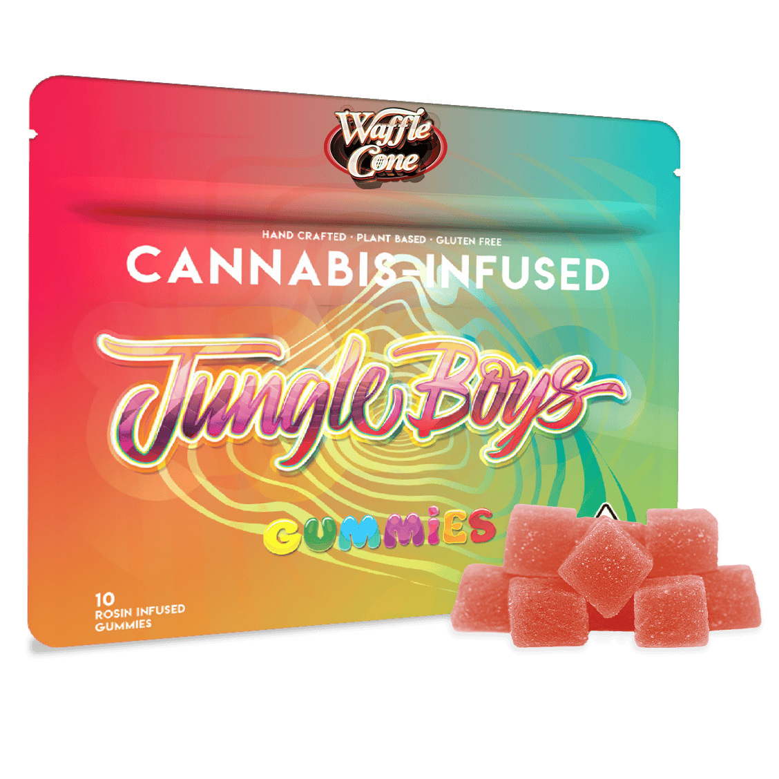 Jungle Boys | Waffle Cone (Watermelon) - 100mg Rosin Gummies - Jungle Boys