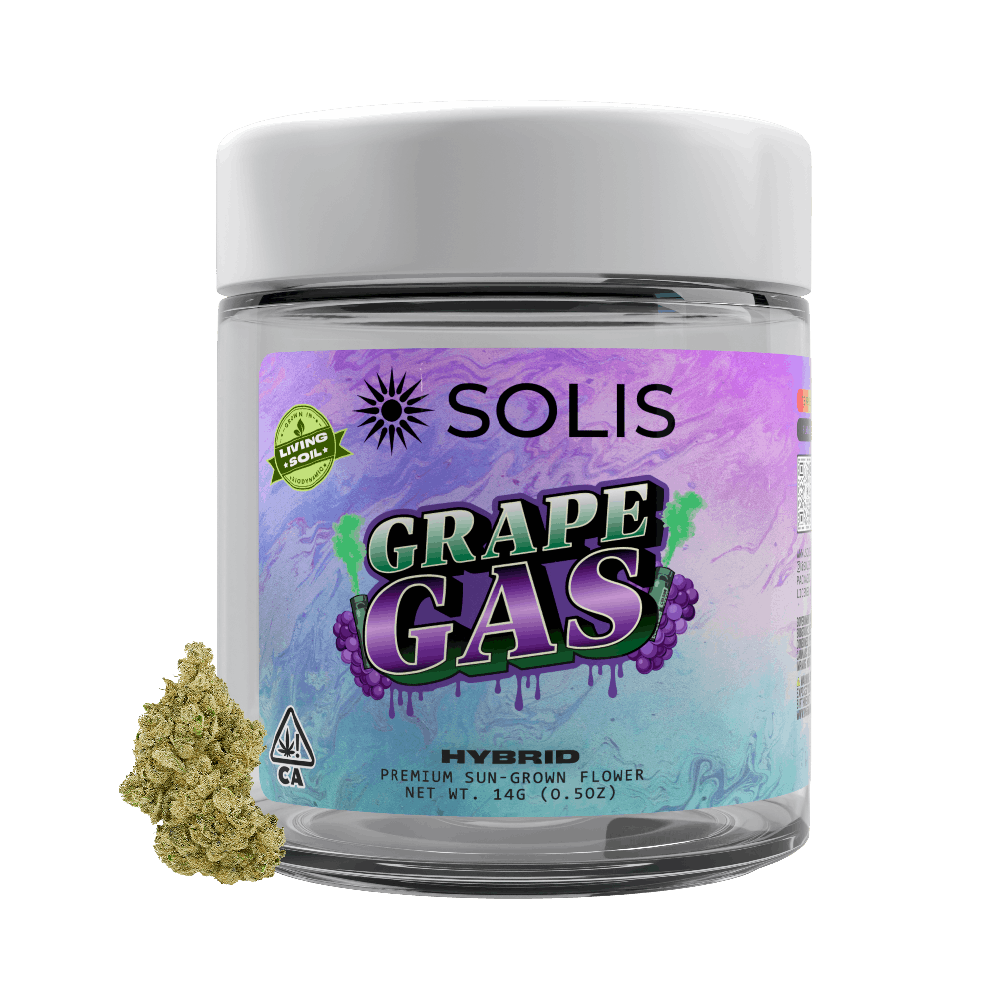 Grape Gas | Jarred Flower (14g) | Hybrid - Solis