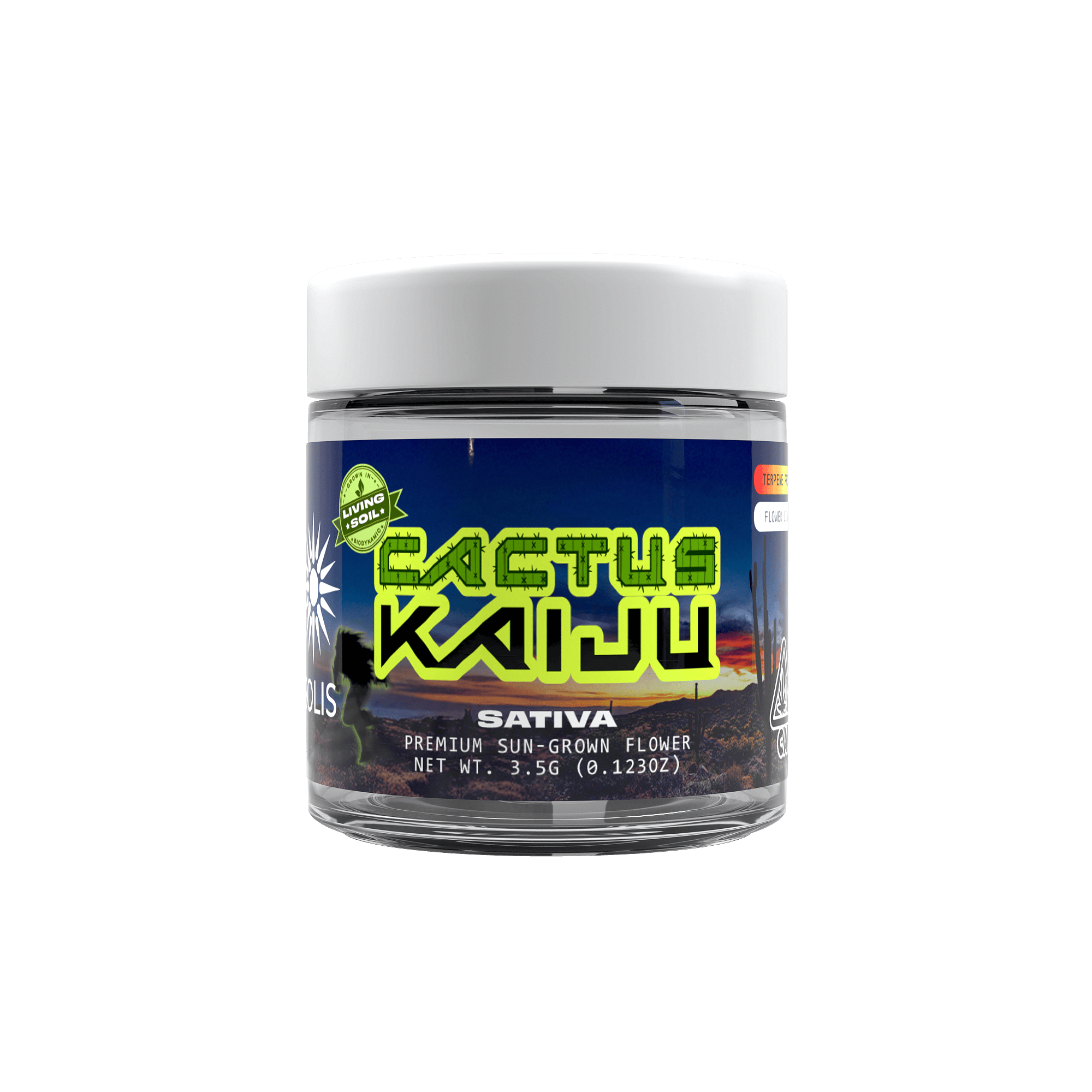 Cactus Kaiju | Jarred Flower (3.5g) | Sativa - Solis