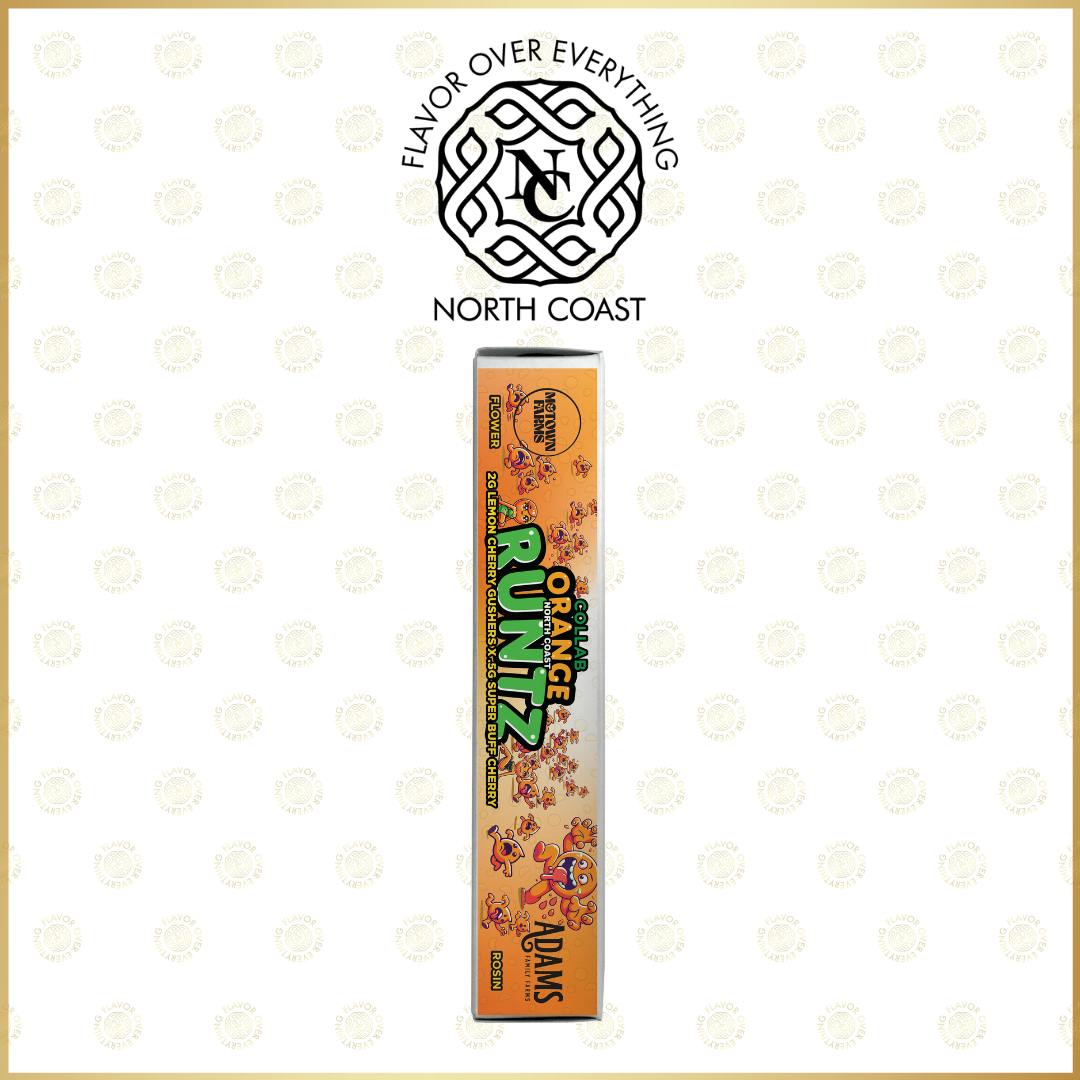 North Coast Orange Runtz Rice Paper Donut 2.5g - North Coast