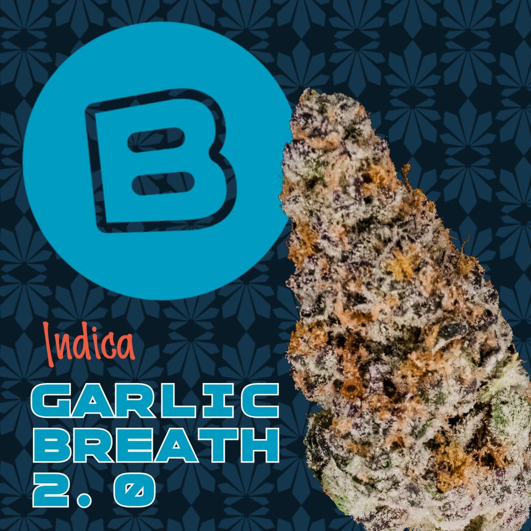 Garlic Breath | Flower | 2.83g - Backroad Wellness - New Boston | Weedmaps