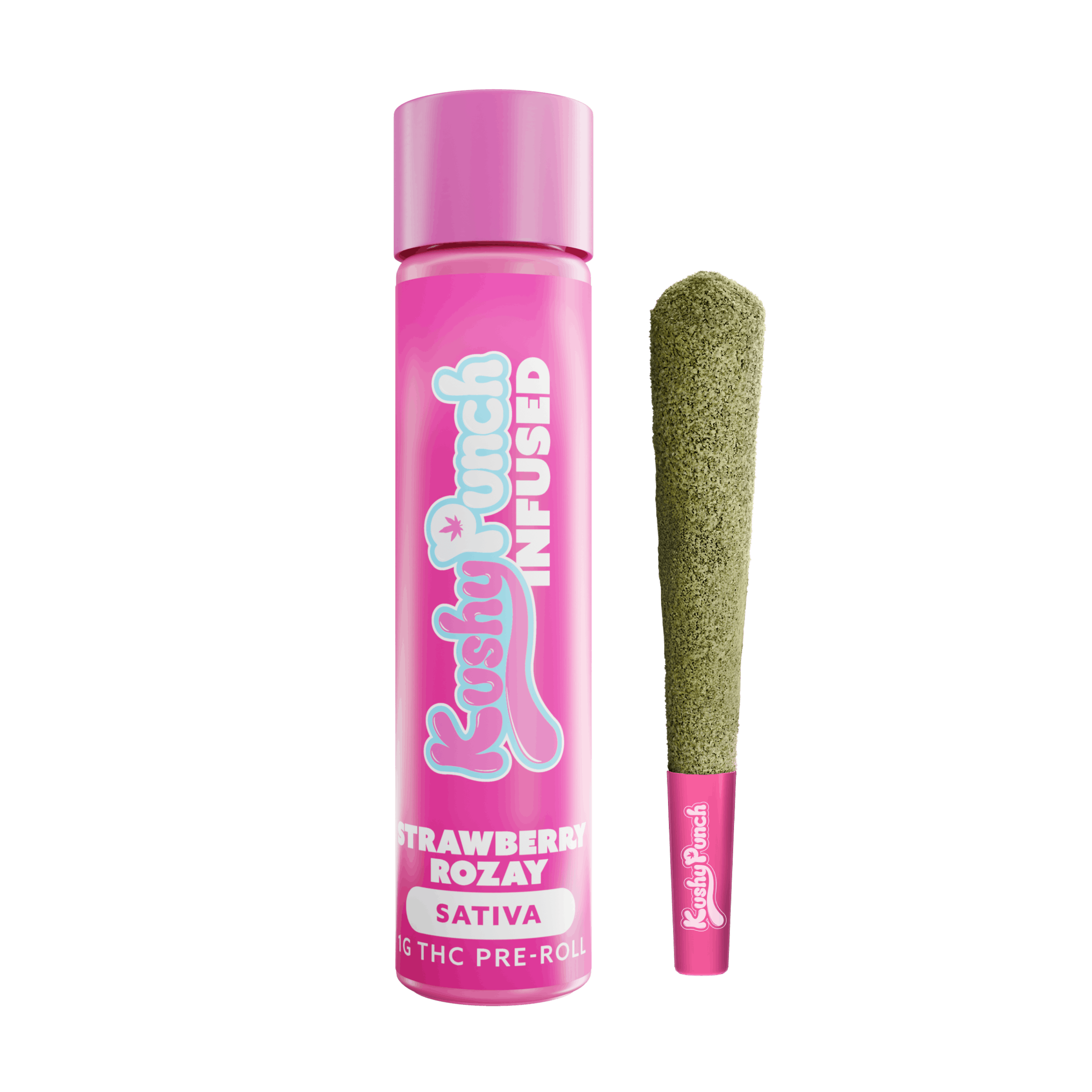1G Kushy Punch Infused Liquid Diamond Preroll - Strawberry Rozay - Good ...