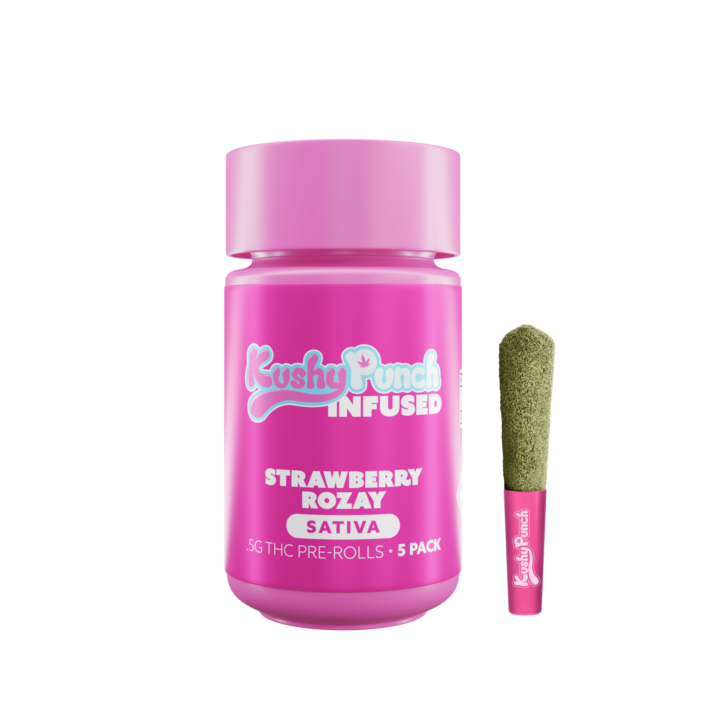 5PK Kushy Punch Infused .5g Liquid Diamond Prerolls - Strawberry Rozay ...