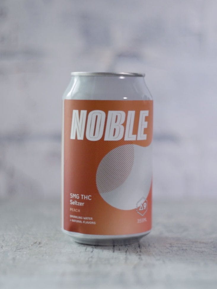 Noble Labs - THC Seltzer - Peach - 5mg - Noble Labs