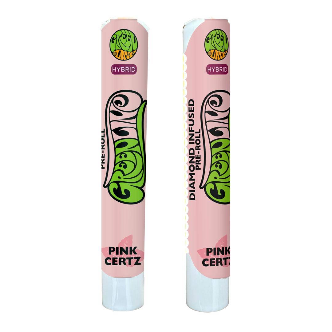 Pink Certz - Diamond Infused - Indoor Flower Pre-Roll - 1G - Greenline