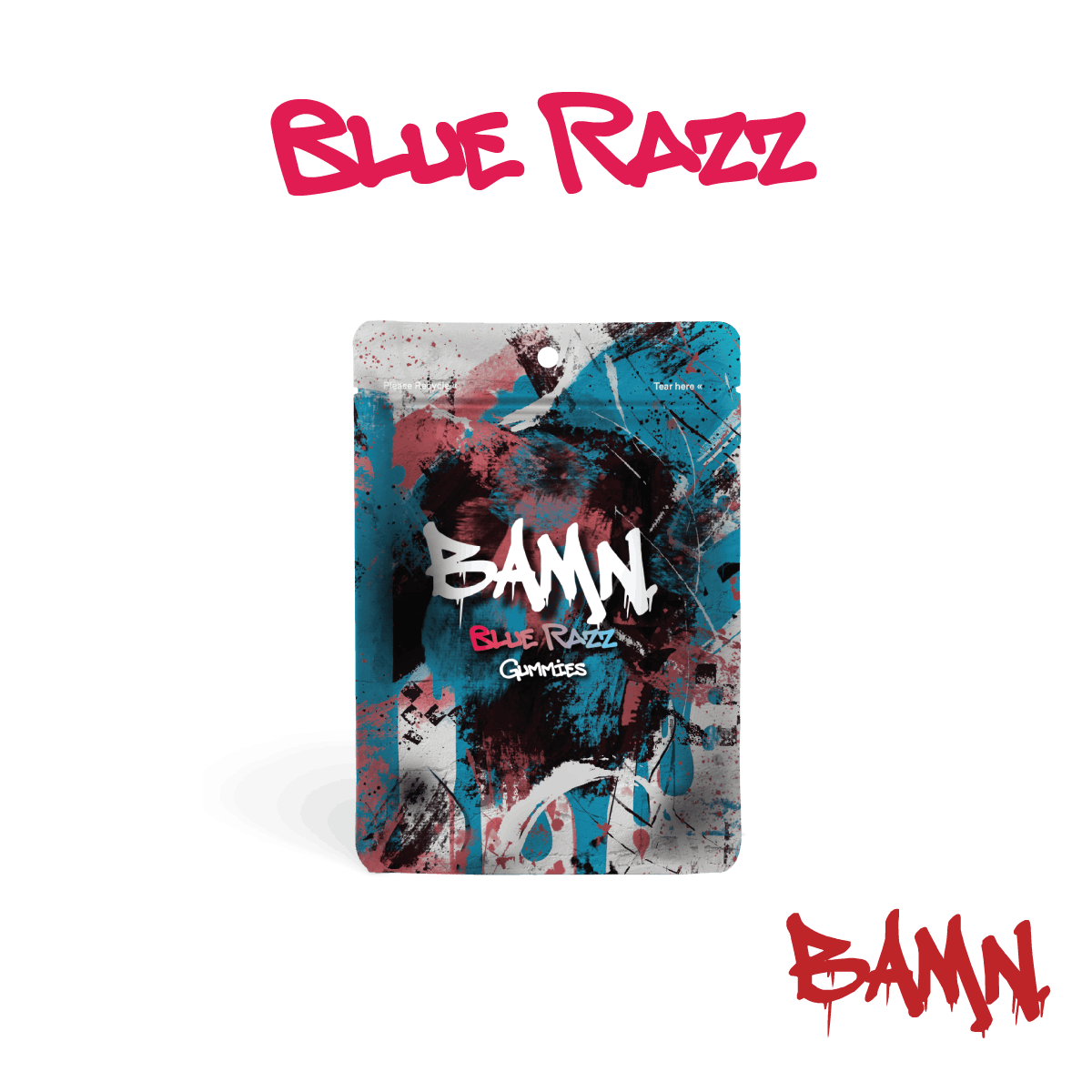 Blue Razz Gummies | 200mg (4 x 50mg) - BAMN