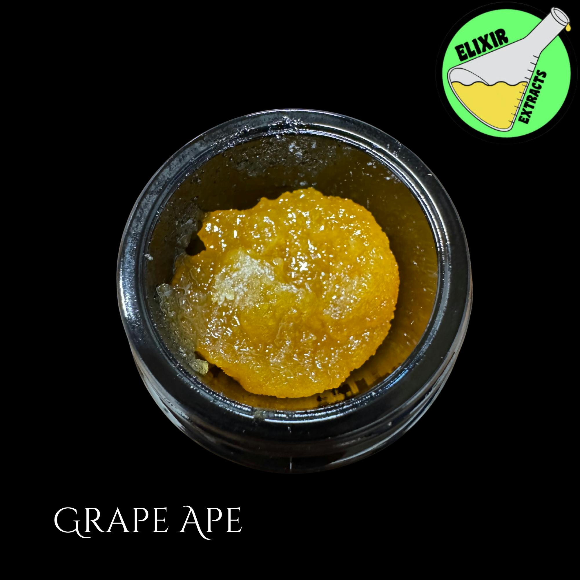 Grape Ape Cured Resin Baller Jar (3.5G) - Elixir Extracts