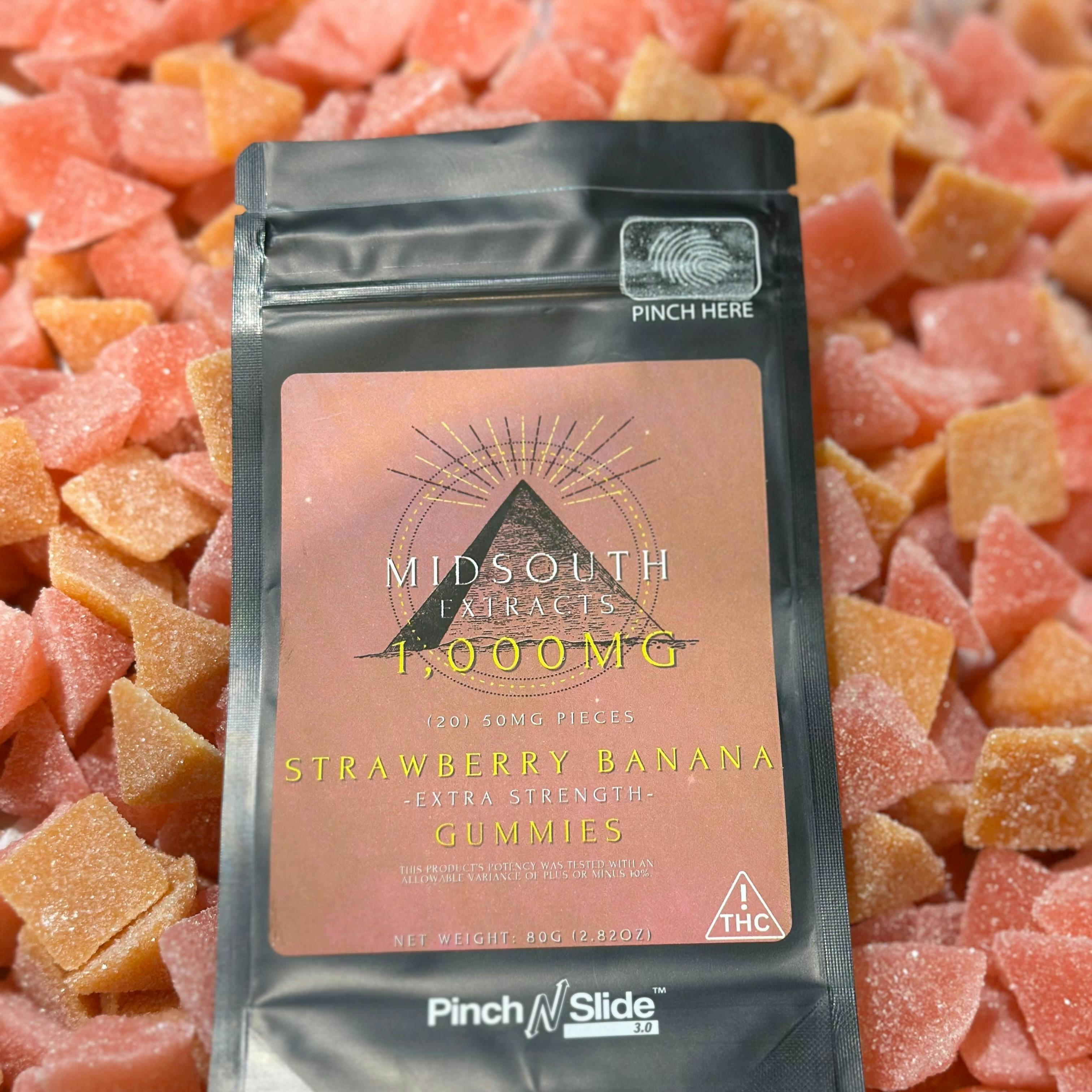 Gummies - 1000mg - Strawberry Banana - MidSouth Extracts