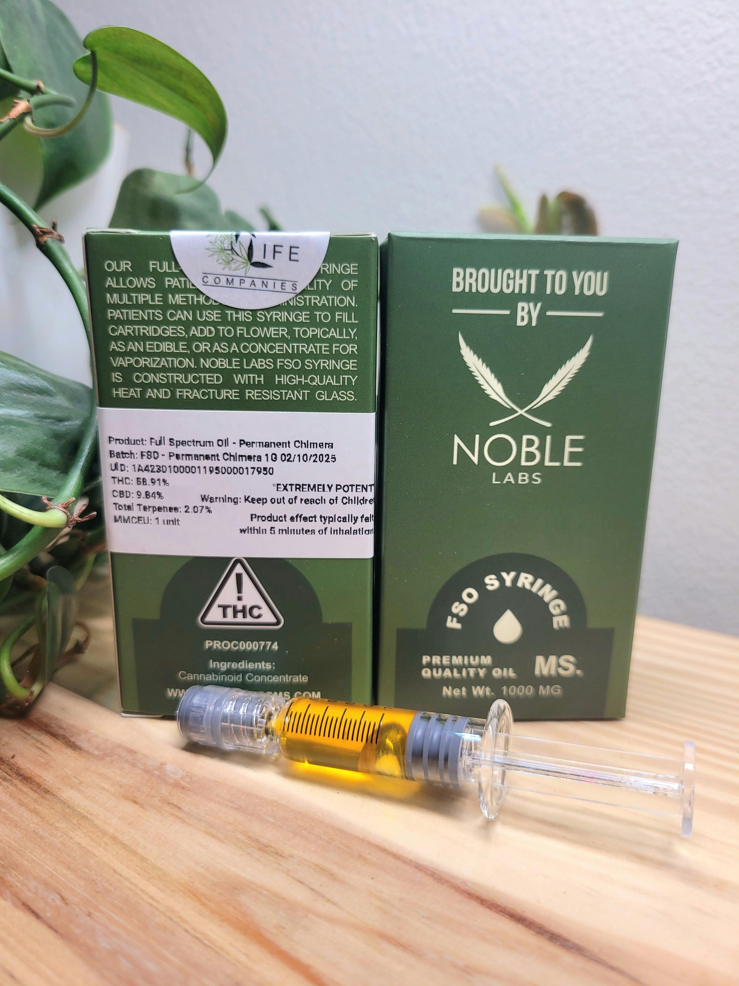 Noble Labs - FSO Syringe Oil 1g | Permanent Chimera - Noble Labs