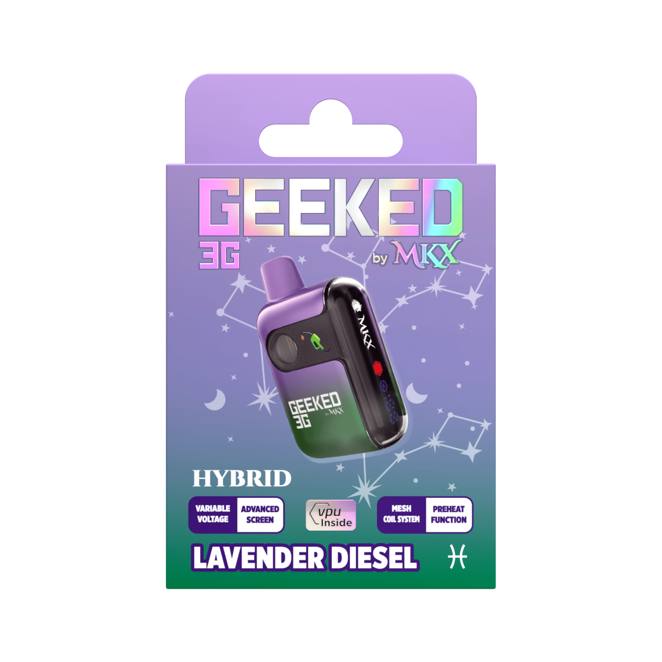 Geeked 3G Disposable by MKX | Lavender Diesel - MKX Oil Co