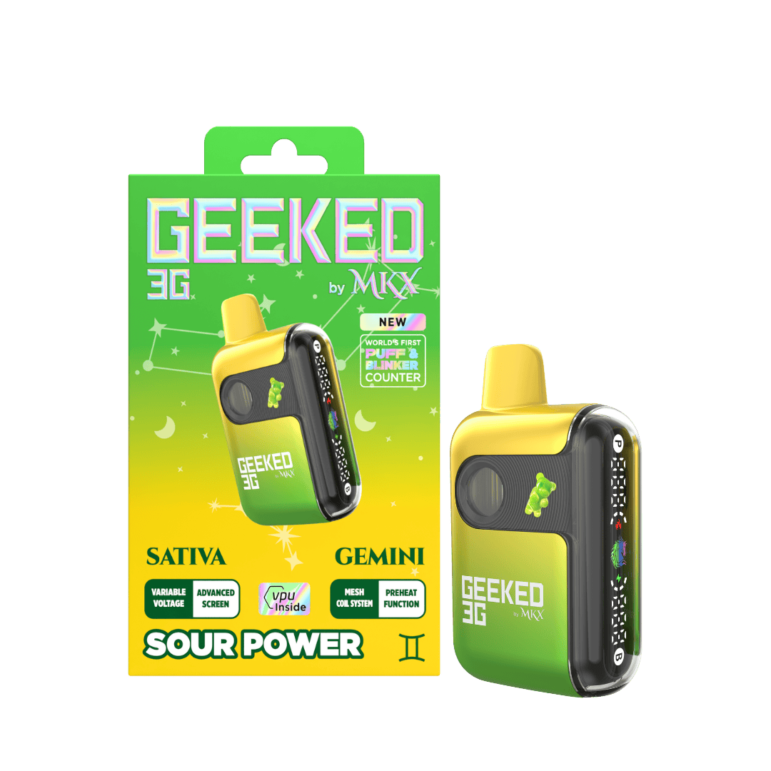Geeked 3G Disposable by MKX | Sour Power - MKX Oil Co