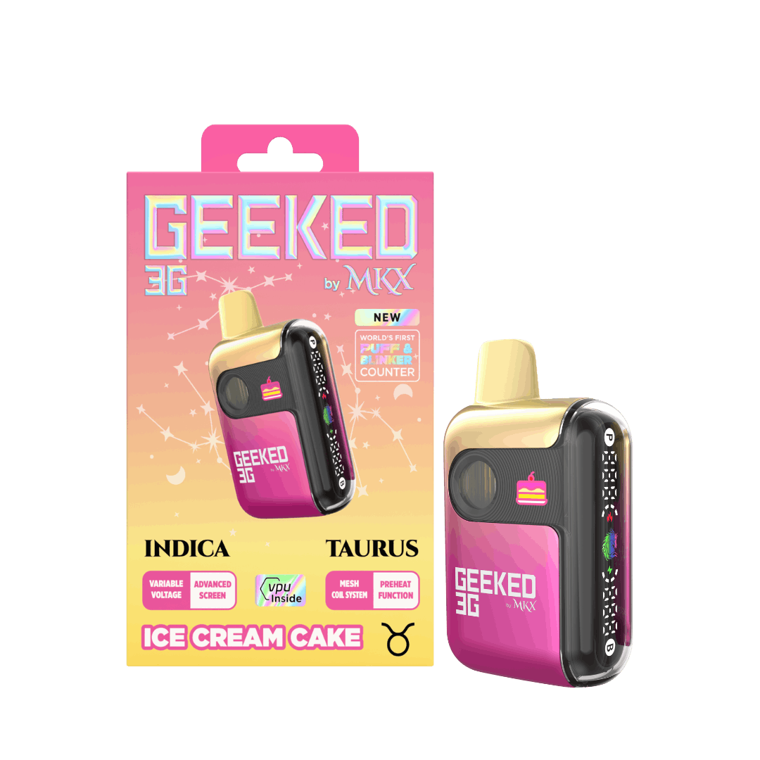 Geeked 3G Disposable by MKX | Ice Cream Cake - Eleven Cannabis Co ...
