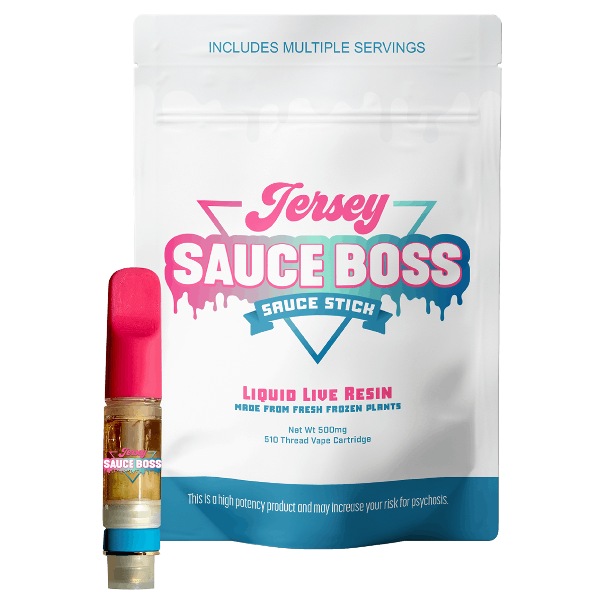 Live Resin Sauce Stick (500mg Cartridge) - Strawberry Cotton Candy ...