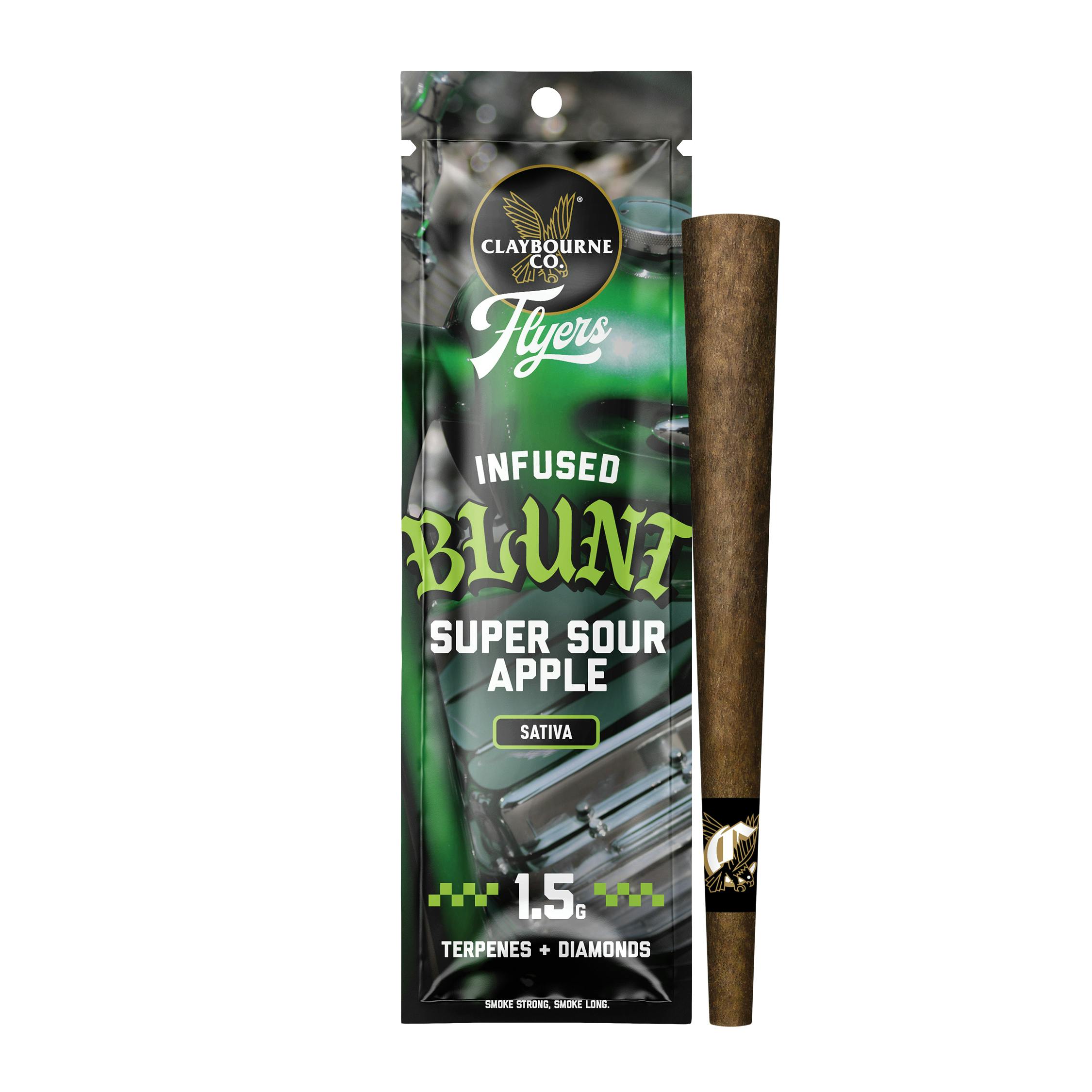 Super Sour Apple (1.5g) - Flyers Infused Blunt - Claybourne Co.