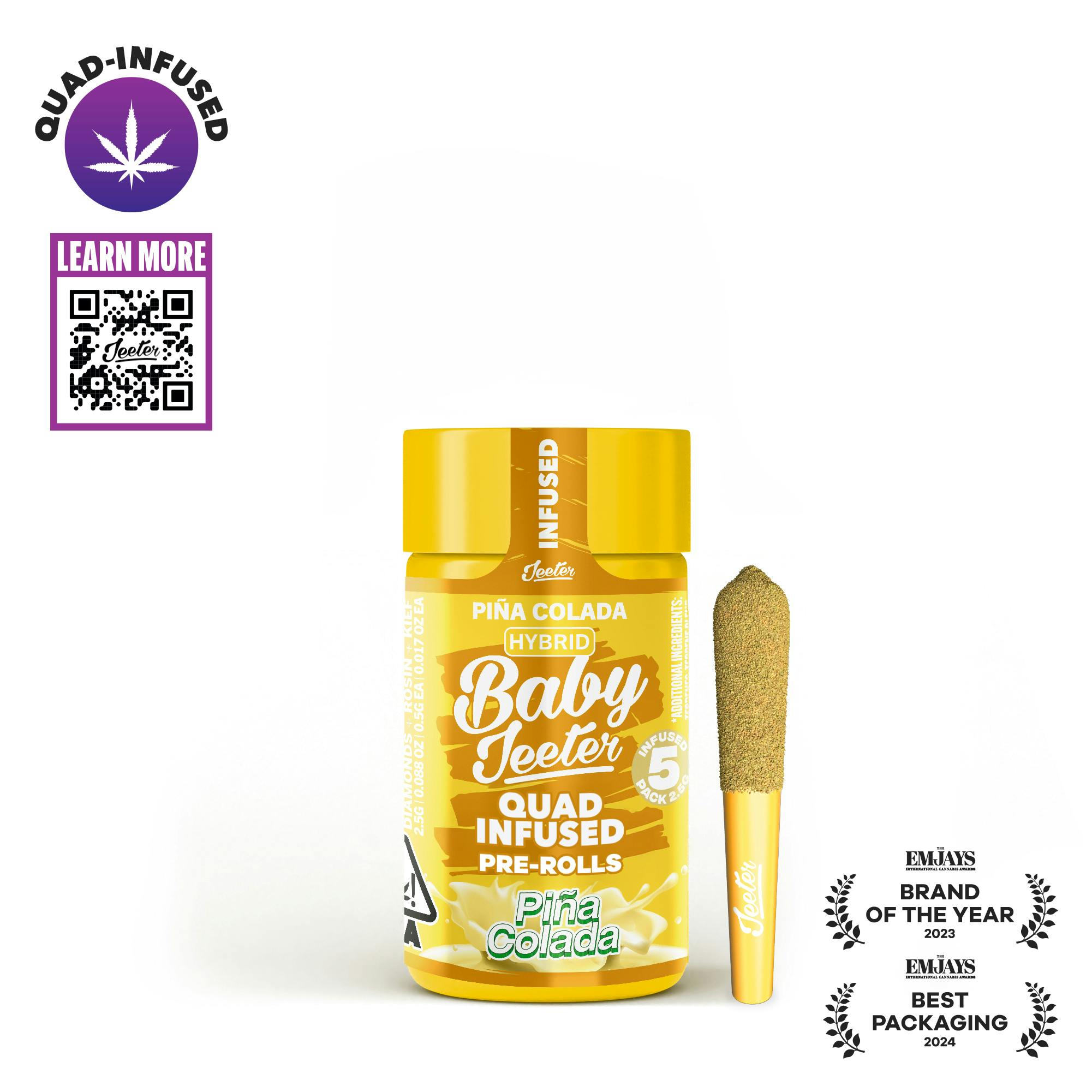 Baby Jeeter | Quad-Infused - Piña Colada - Jeeter