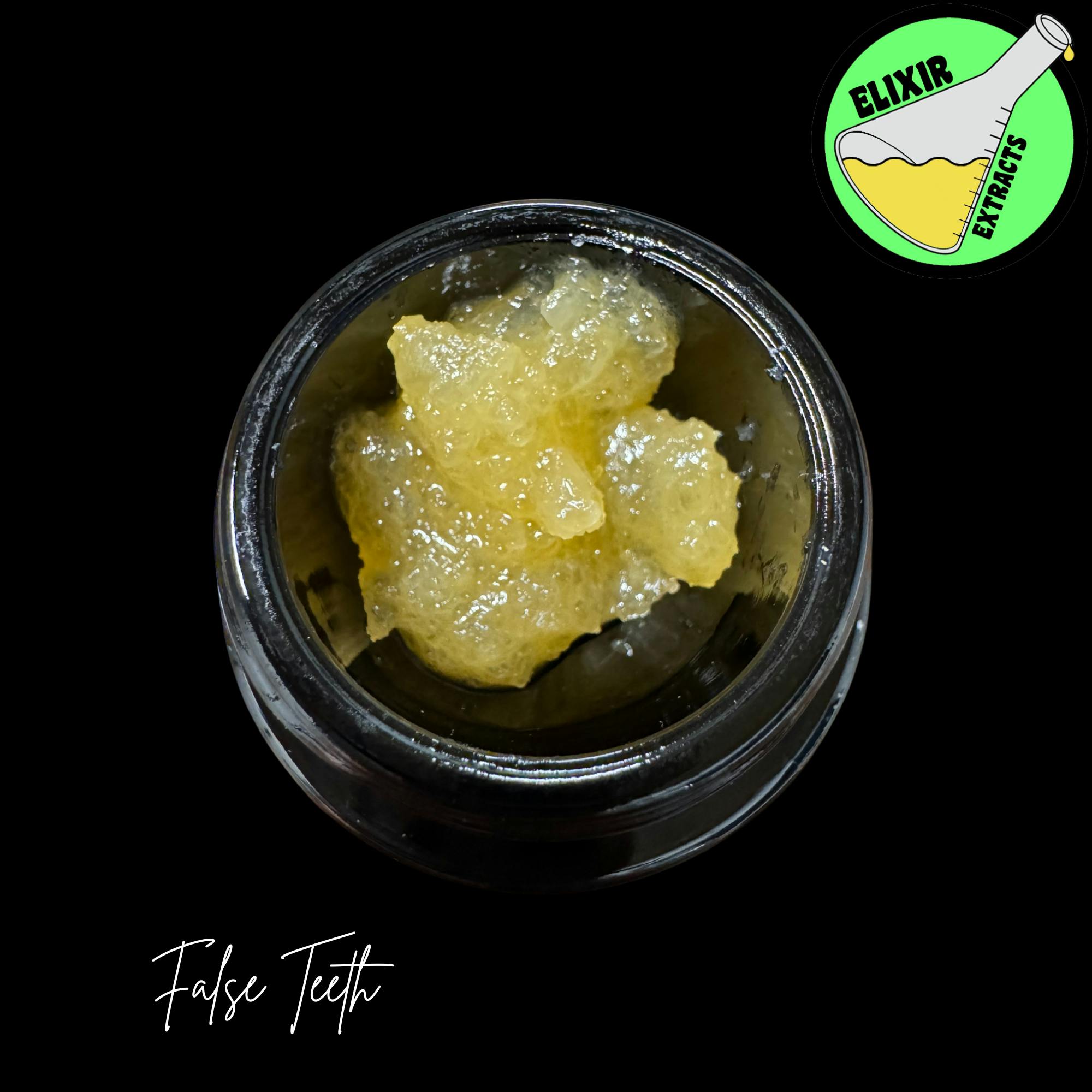 False Teeth Cured Resin Baller Jar (3.5G) - Elixir Extracts