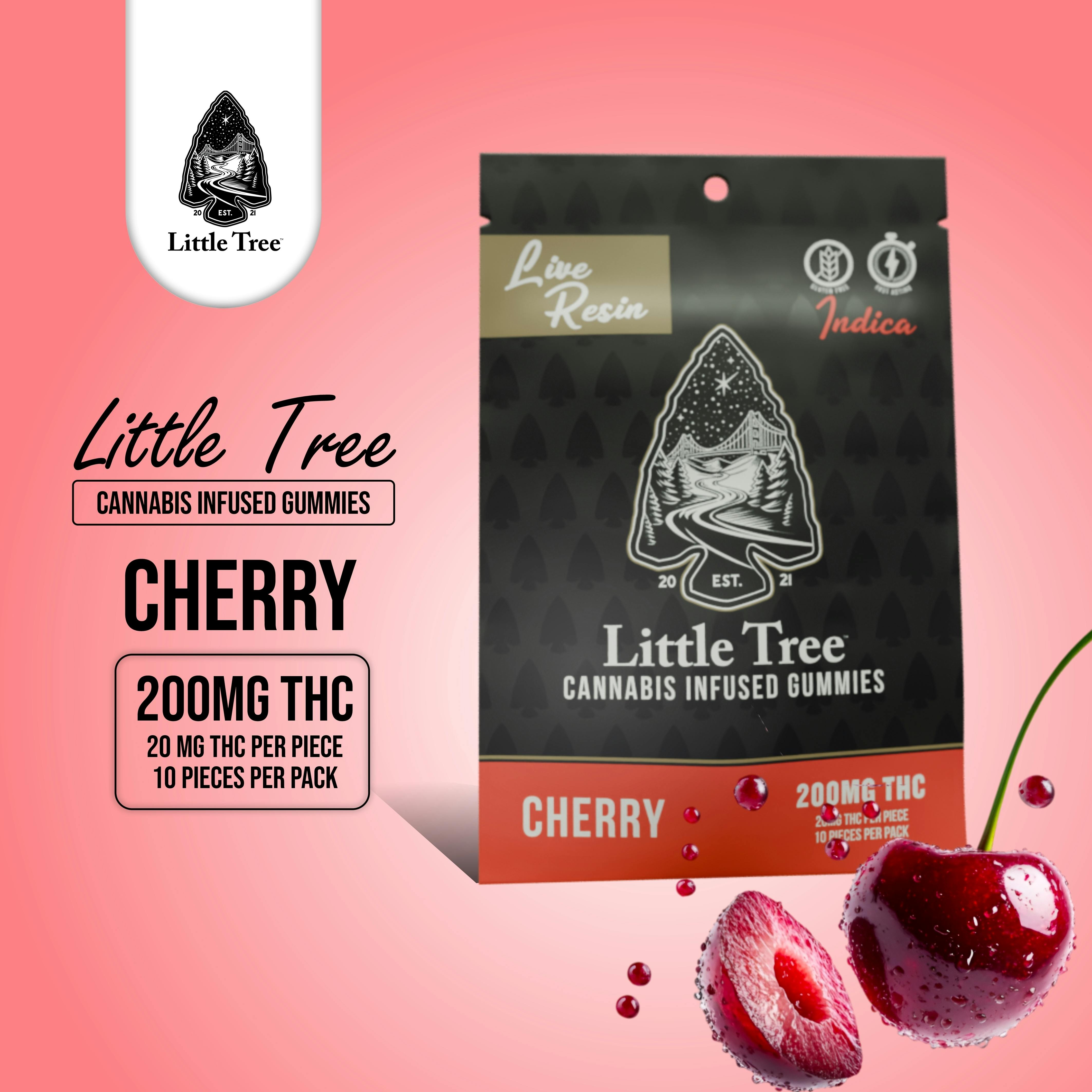 Little Tree Cherry Live Resin Gummies – 200MG - Levels Cannabis ...