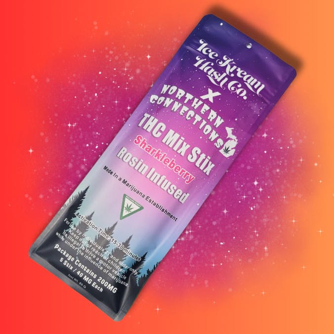 Rosin Infused THC Mix Stix - Sharkleberry - Ice Kream Hash Co.