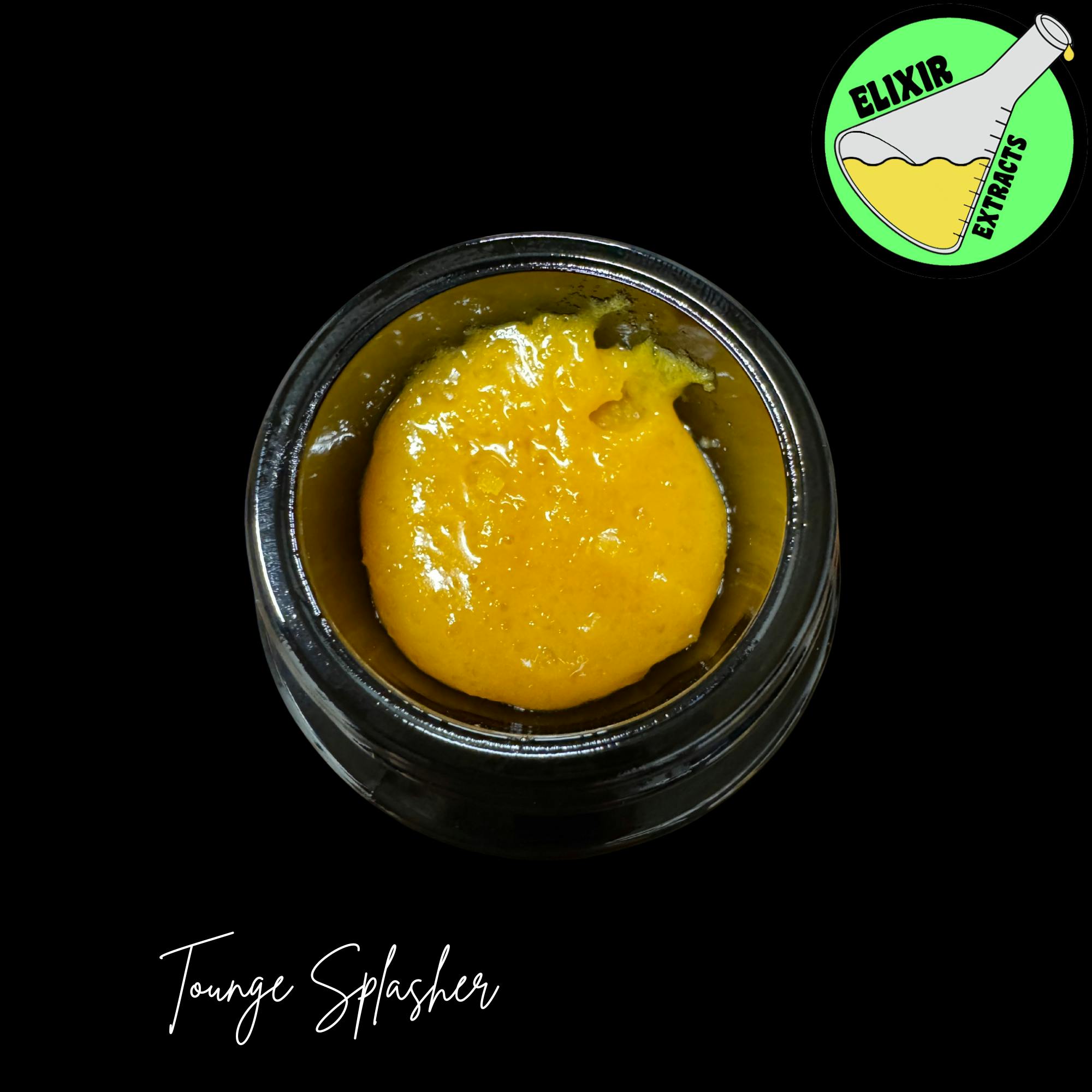 Tounge Splasher Cured Resin Baller Jar (3.5G) - Elixir Extracts