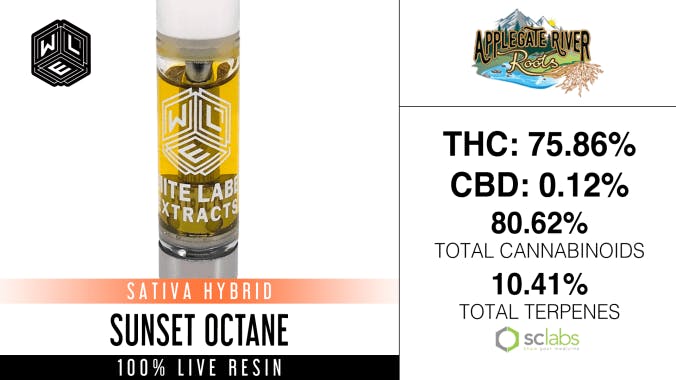 WLE | Sunset Octane | Live Resin Cartridge (1g) - White Label Extracts