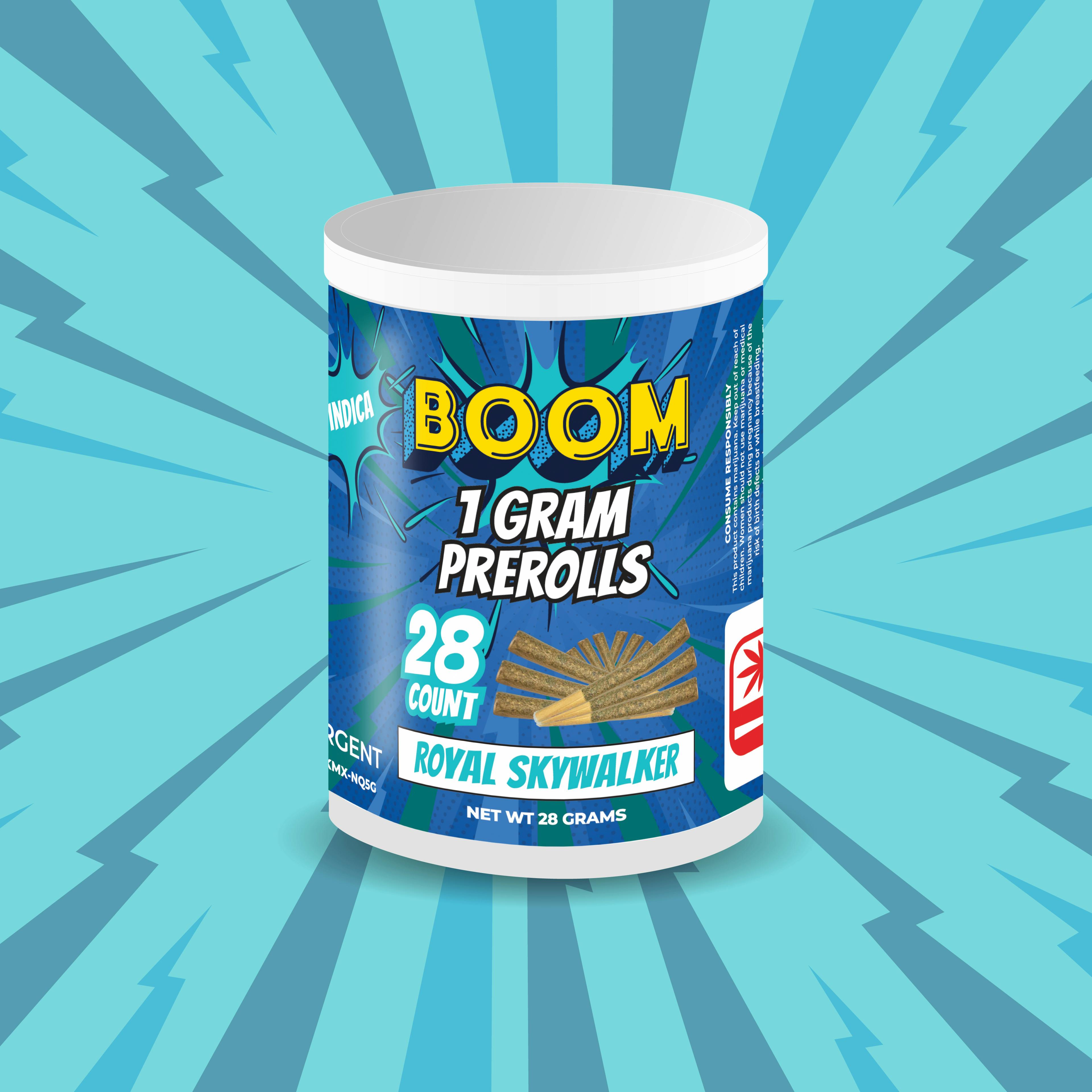 Royal Skywalker - 28pk - 1 Gram Flower Prerolls - Boom