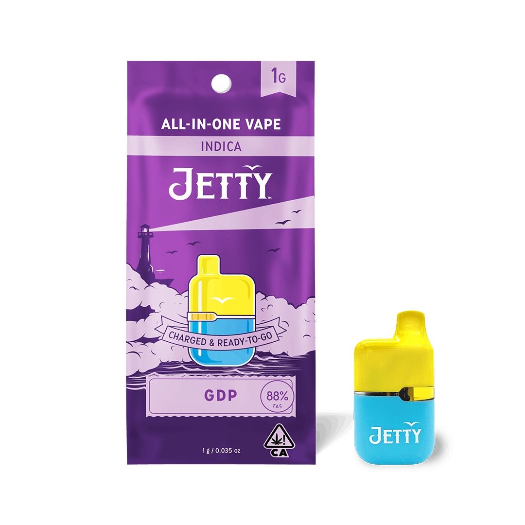 Jetty All-in-One Mini Tank Vape High THC 1g GDP - Jetty Extracts