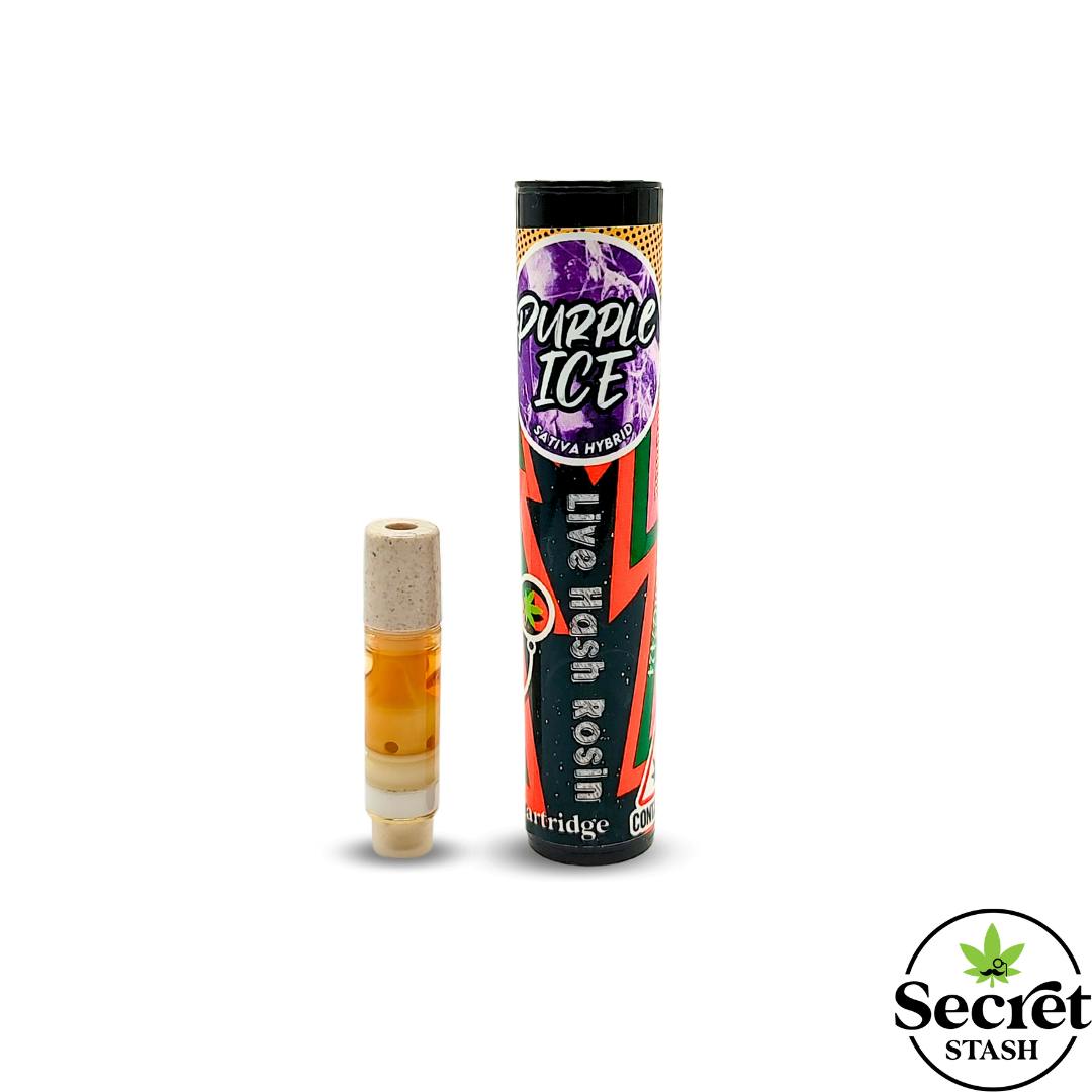 Secret Stash | Live Rosin Cartridge | Purple Ice | 0.5g - Secret Stash