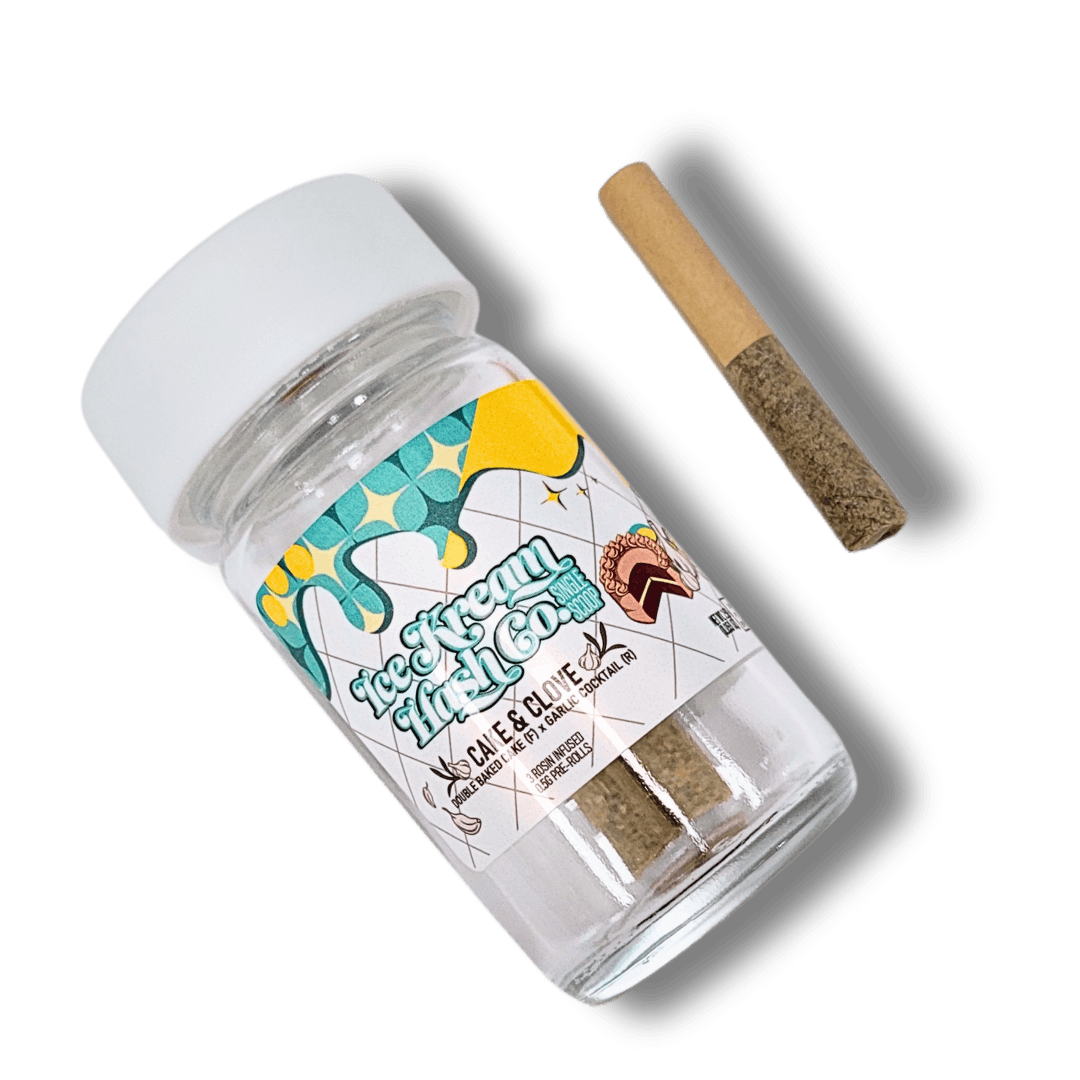 IKHCO | Cake & Clove | Rosin Infused PRJ | Single Scoops 3pk | 1.5g - Ice Kream Hash Co.