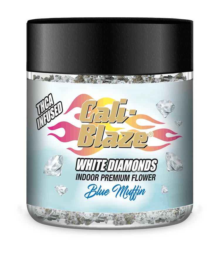 White Diamond Flower - Blue Muffin - 3.5G - Cali-Blaze