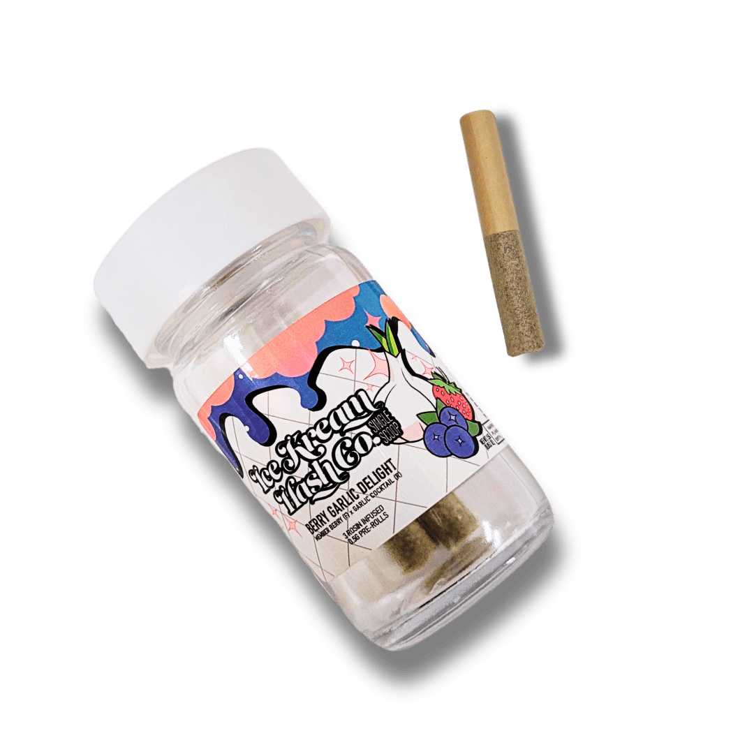 IKHCO | Berry Garlic Delight | Rosin Infused PRJ | Single Scoops 3pk | 1.5g - Ice Kream Hash Co.